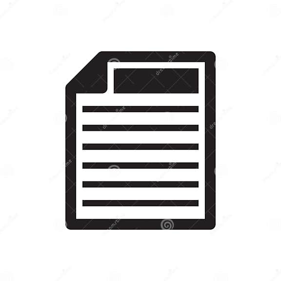 Document Icon - File Icon - Text from Icon Stock Vector - Illustration ...