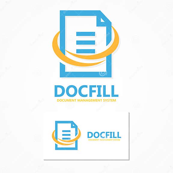Document file logo or icon stock vector. Illustration of emblem - 57701377