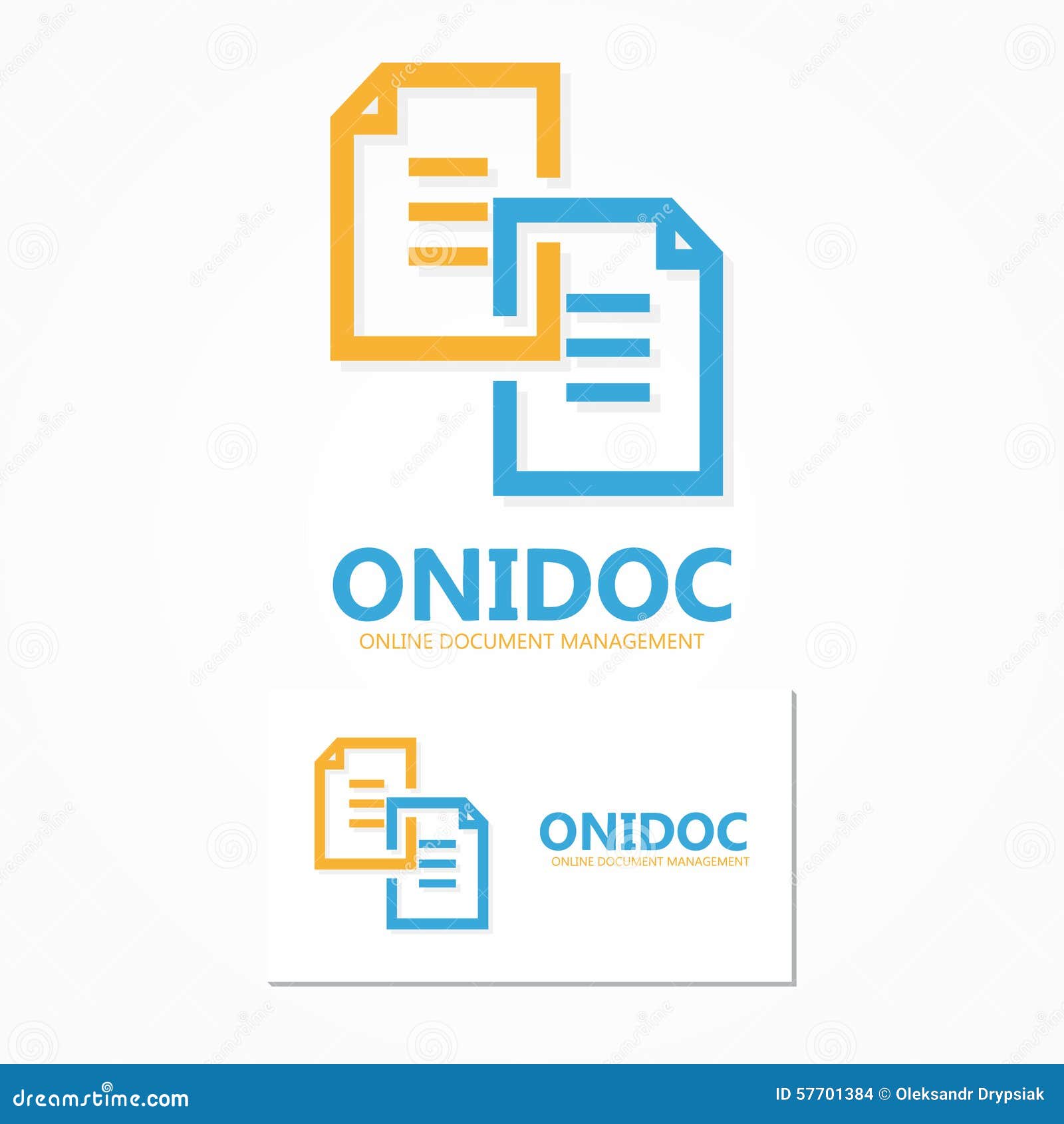 Document file logo or icon stock vector. Illustration of identity ...