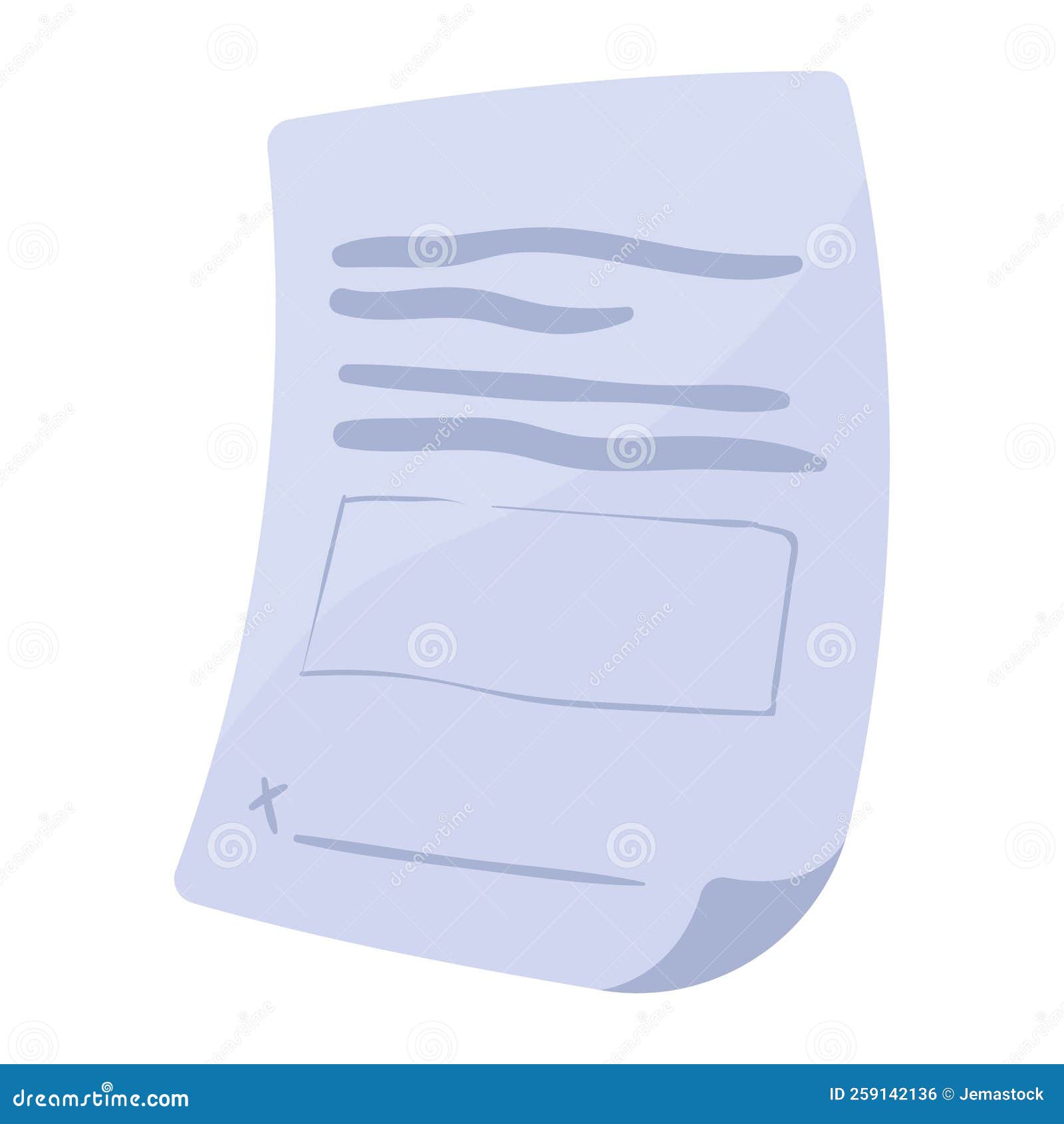 Document file paper format stock vector. Illustration of business ...