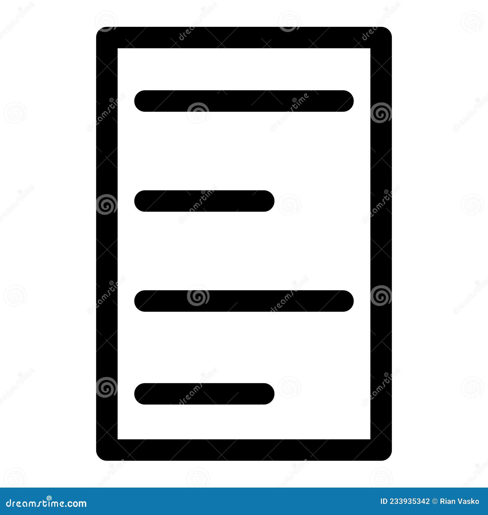Document File (sample: Three) Stock Vector - Illustration of previous ...