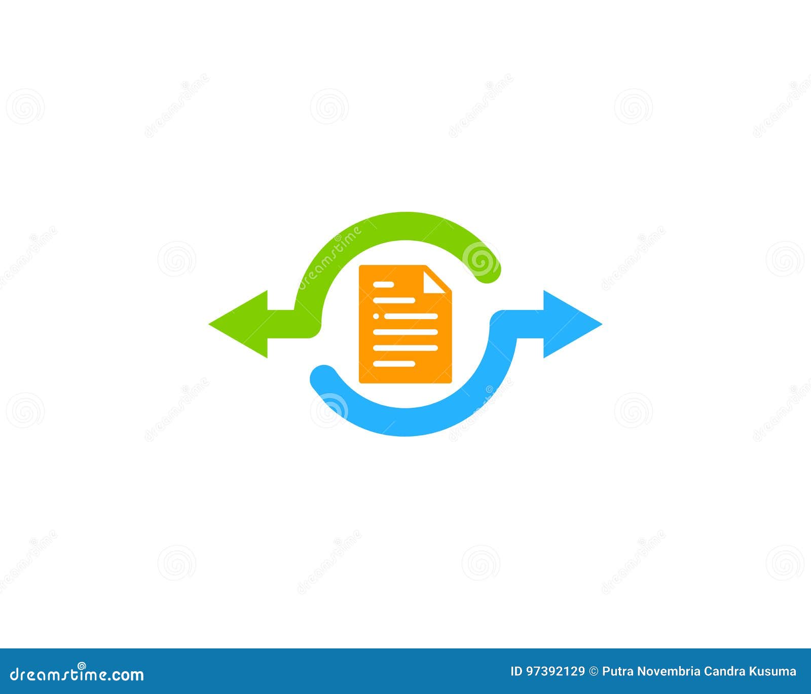 Document File Share Icon Logo Design Element Stock Vector ...