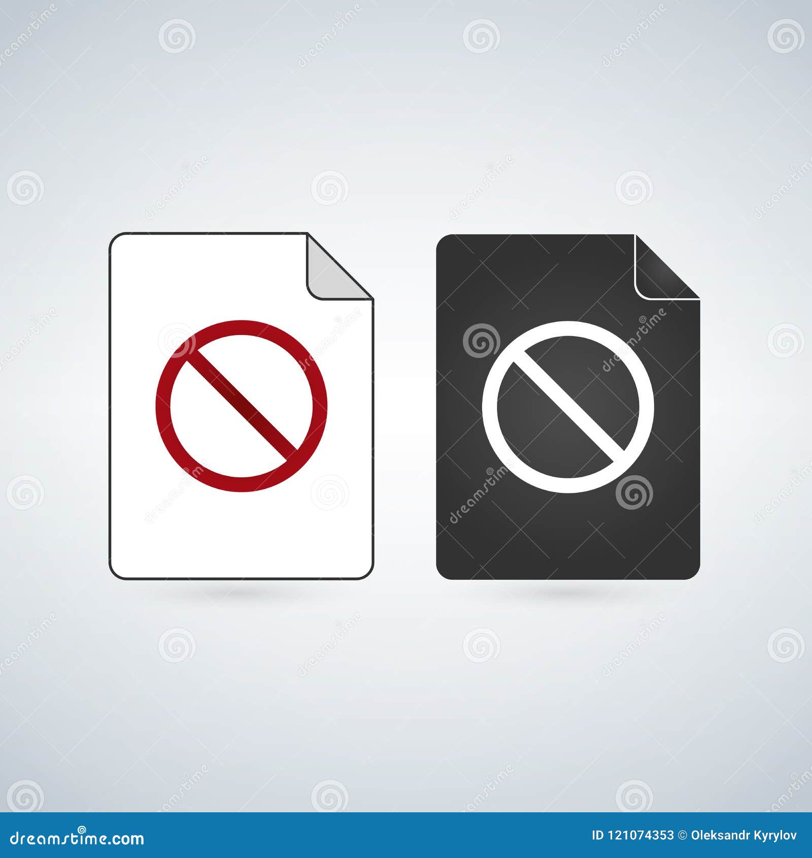 Forbid Symbol Vector Illustration | CartoonDealer.com #94294420
