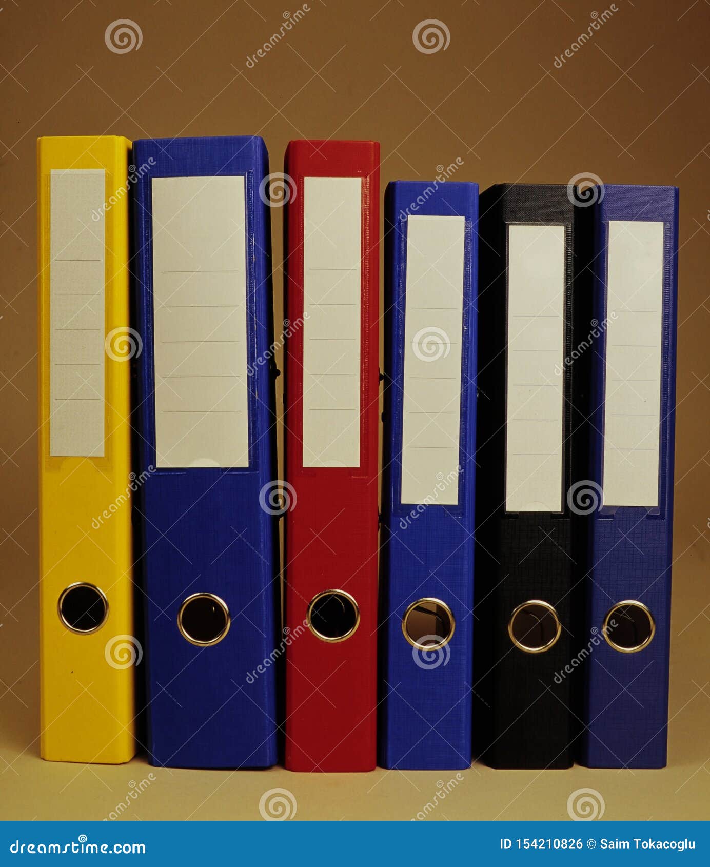 Document Files, Folders in Various Colors Stock Photo - Image of files ...