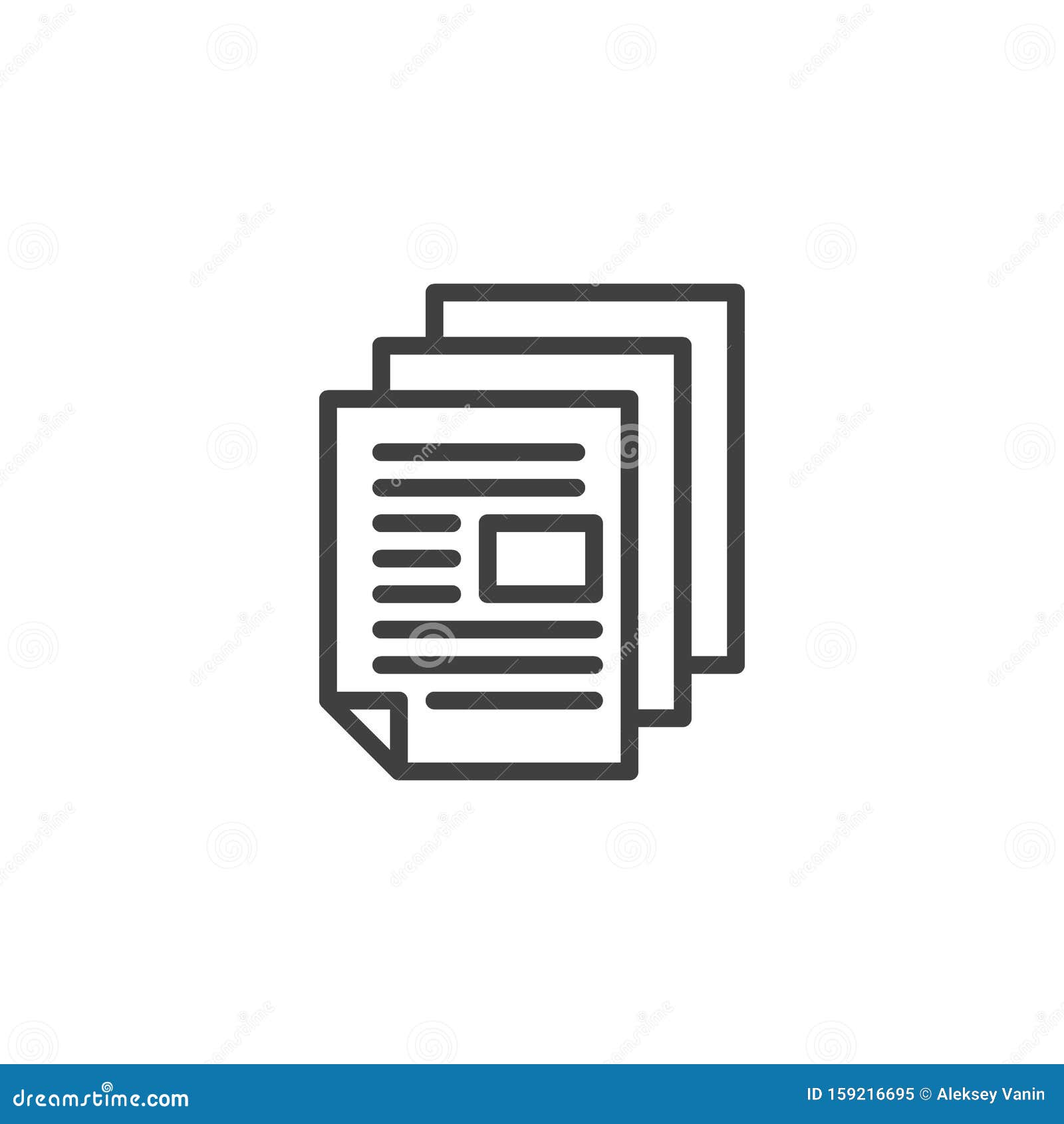 Files Line Vector Icons And Signs. Documents, Records, Data, Logs ...