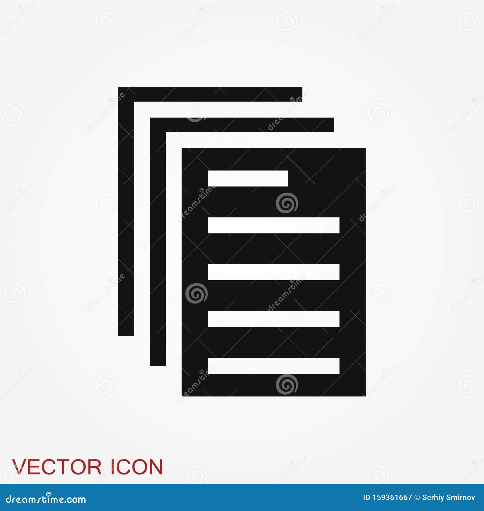 Document Flat Icon, Document Vector Icon. Illustration for Graphic and ...