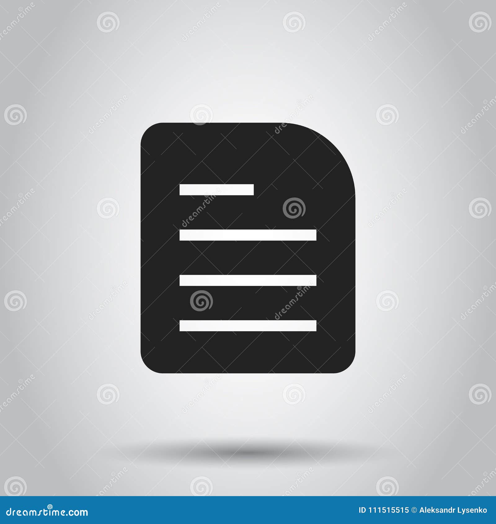 Document Flat Vector Icon. Archive Data File Symbol Logo Illustration ...