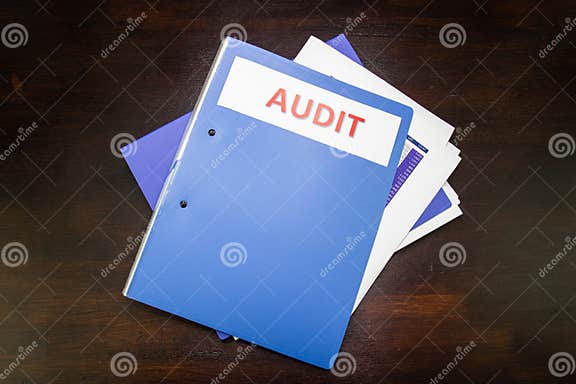 Document Folder for Audit, Business Concept Stock Photo - Image of ...