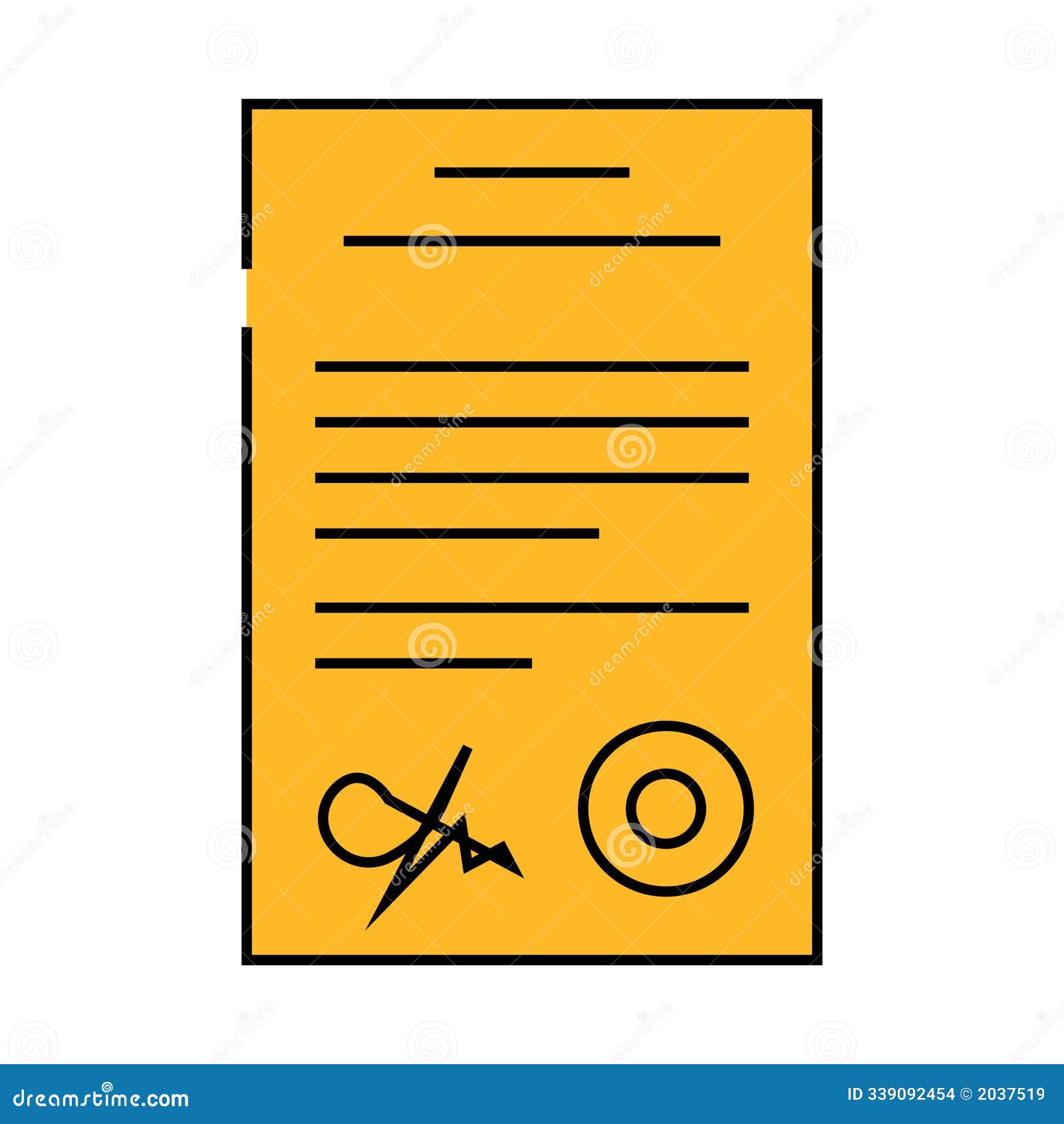 Document Folder Icon Color Illustration Stock Vector - Illustration of ... Document Folder Icon Color Illustration Stock Vector - Illustration of ...