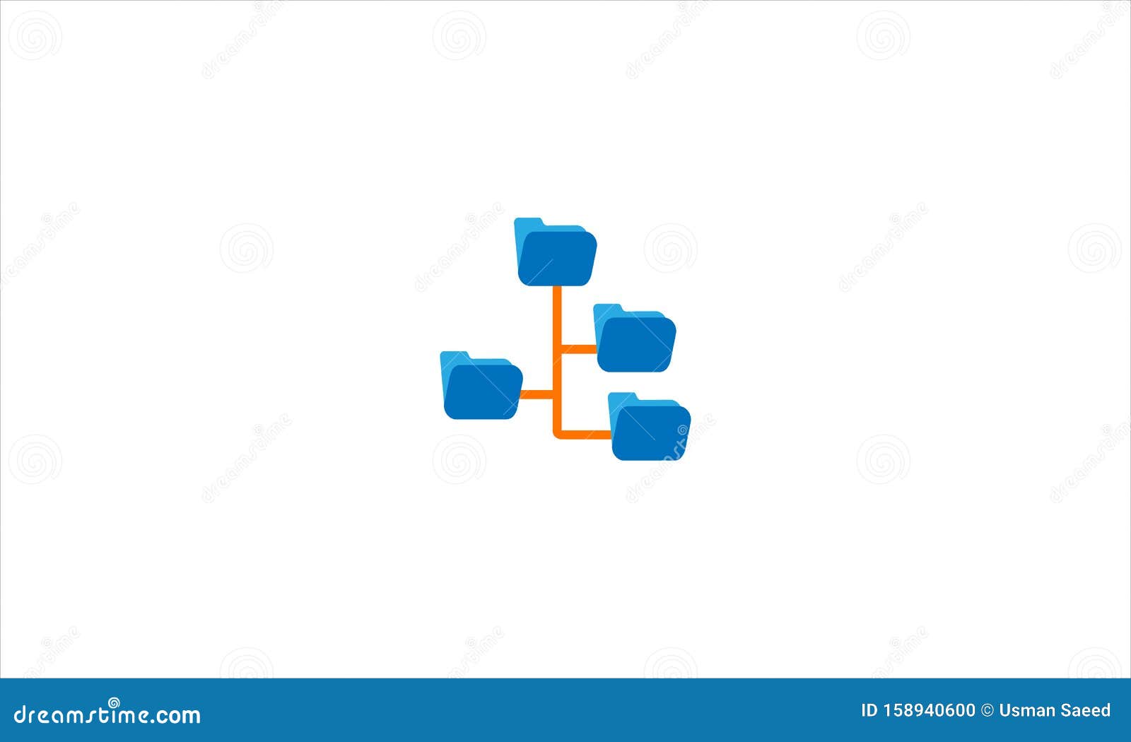 Document Folder Sharing Template Flat Logo Stock Vector - Illustration ...