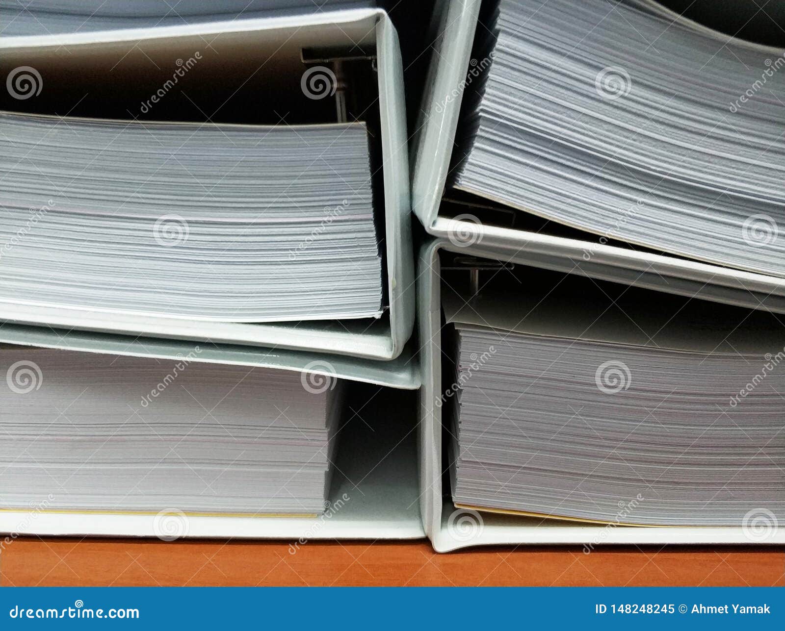 Document Folders on the Desk Stock Image - Image of folders, business ...