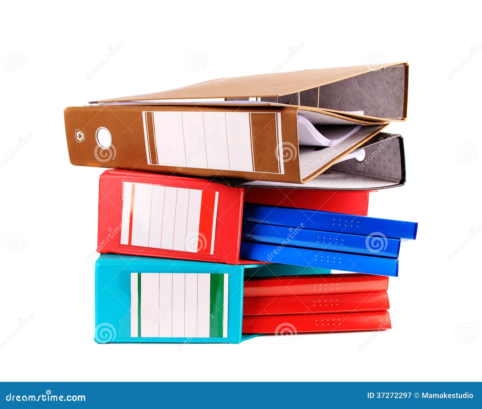 DOCUMENT FOLDERS stock image. Image of archive, bookkeeping - 37272297