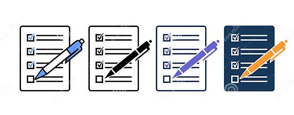 Document form icon set stock vector. Illustration of note - 241036622