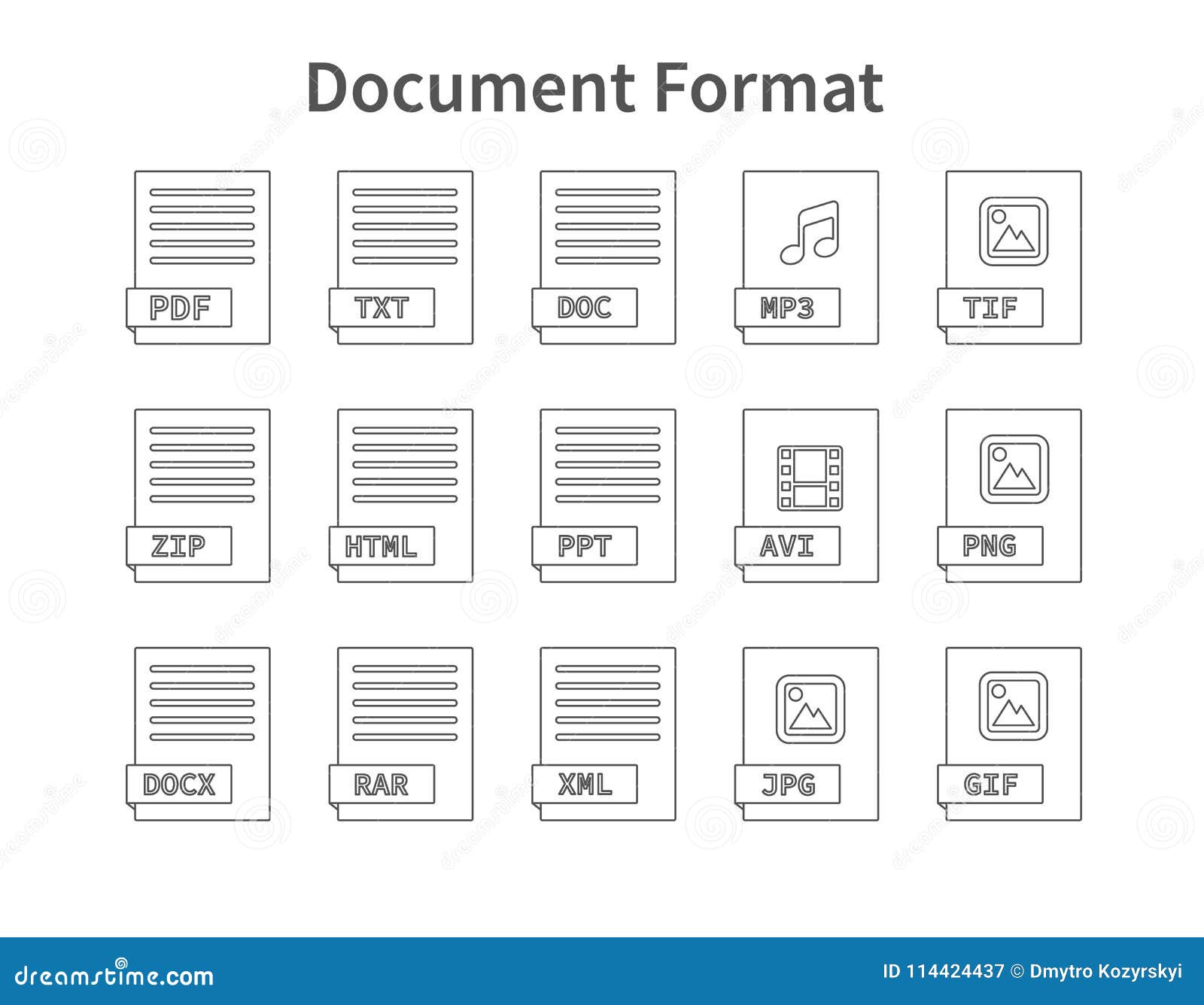 Document Format. Flat Style Icon Set. Programming File Type, Extension ...