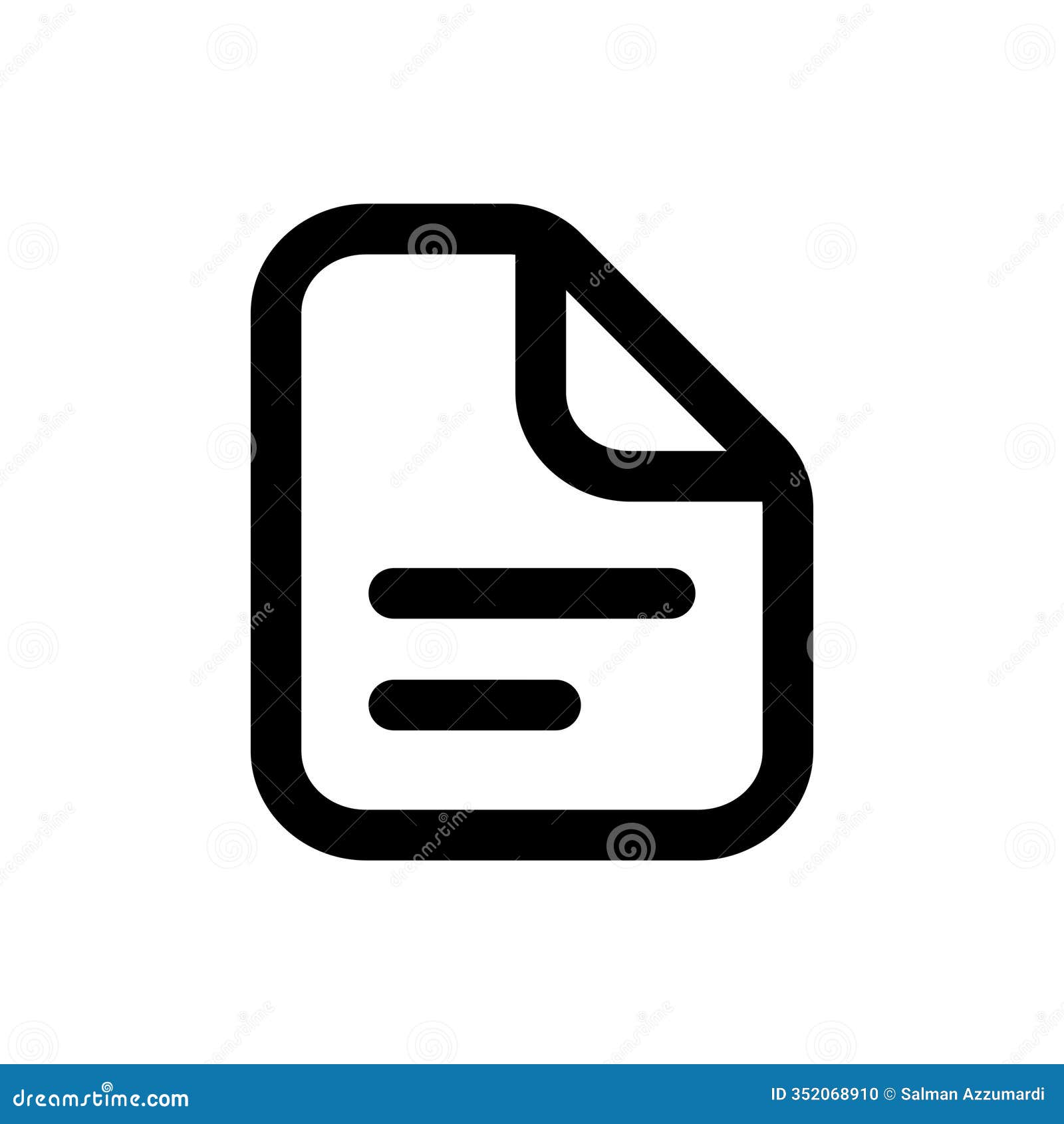 Document Format Icon Line Style Design Simple Vector Perfect ...
