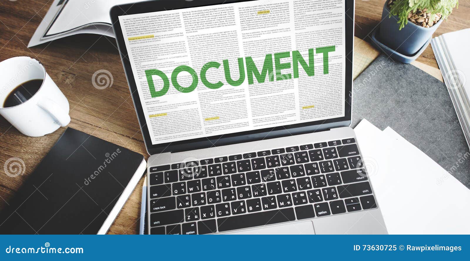 Document Forms Administrative Letters Notes Concept Stock Image - Image ...