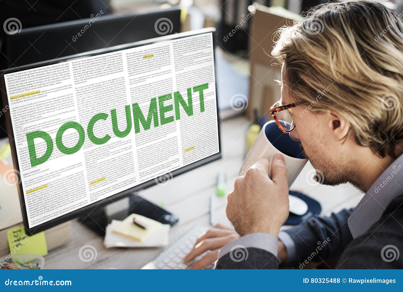 Document Forms Administrative Letters Notes Concept Stock Photo - Image ...