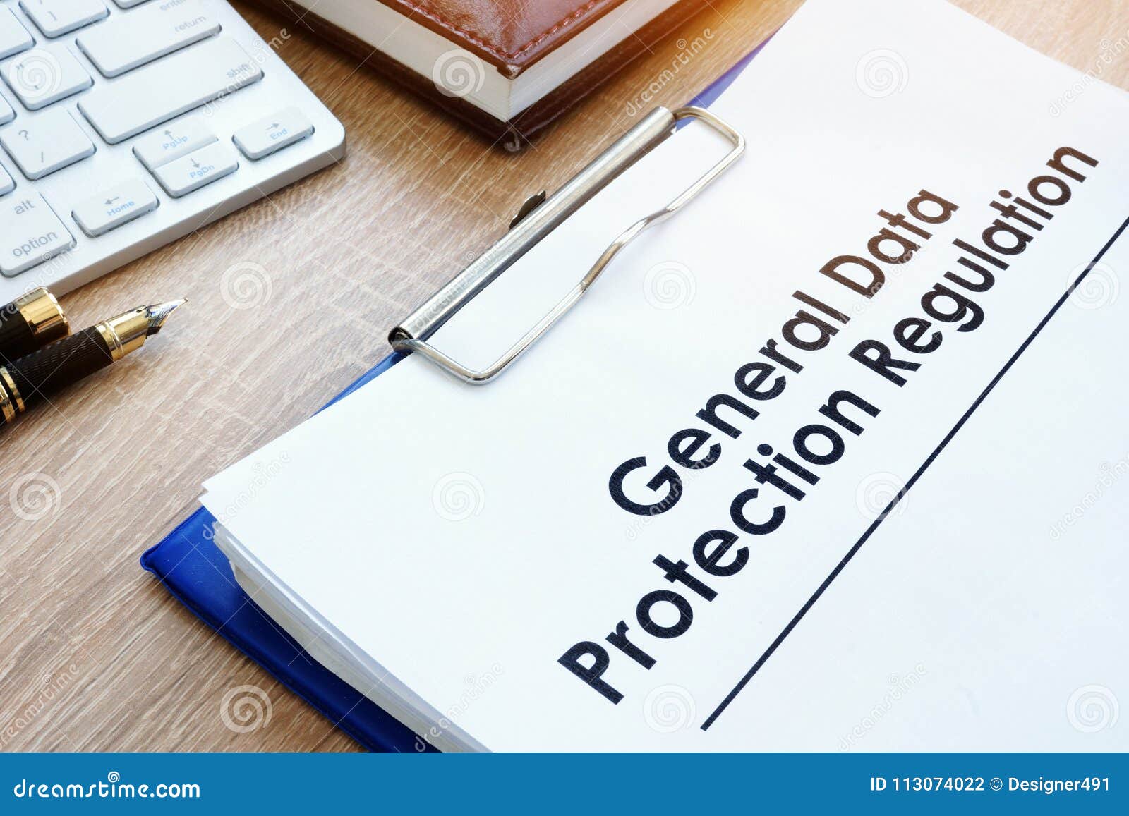 Document General Data Protection Regulation GDPR on a Desk. Stock Photo ...