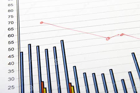 Document graphics stock photo. Image of decrease, graphic - 1688198