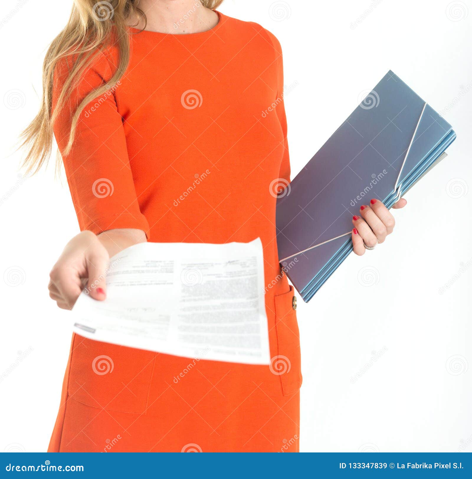 Document handout stock image. Image of orange, office - 133347839