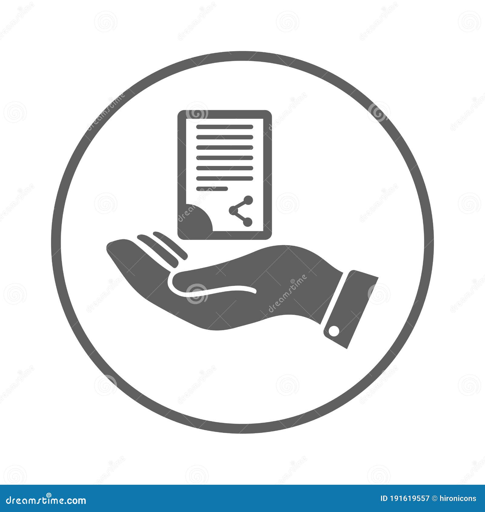 Document Handover Process Icon Cartoon Vector | CartoonDealer.com ...