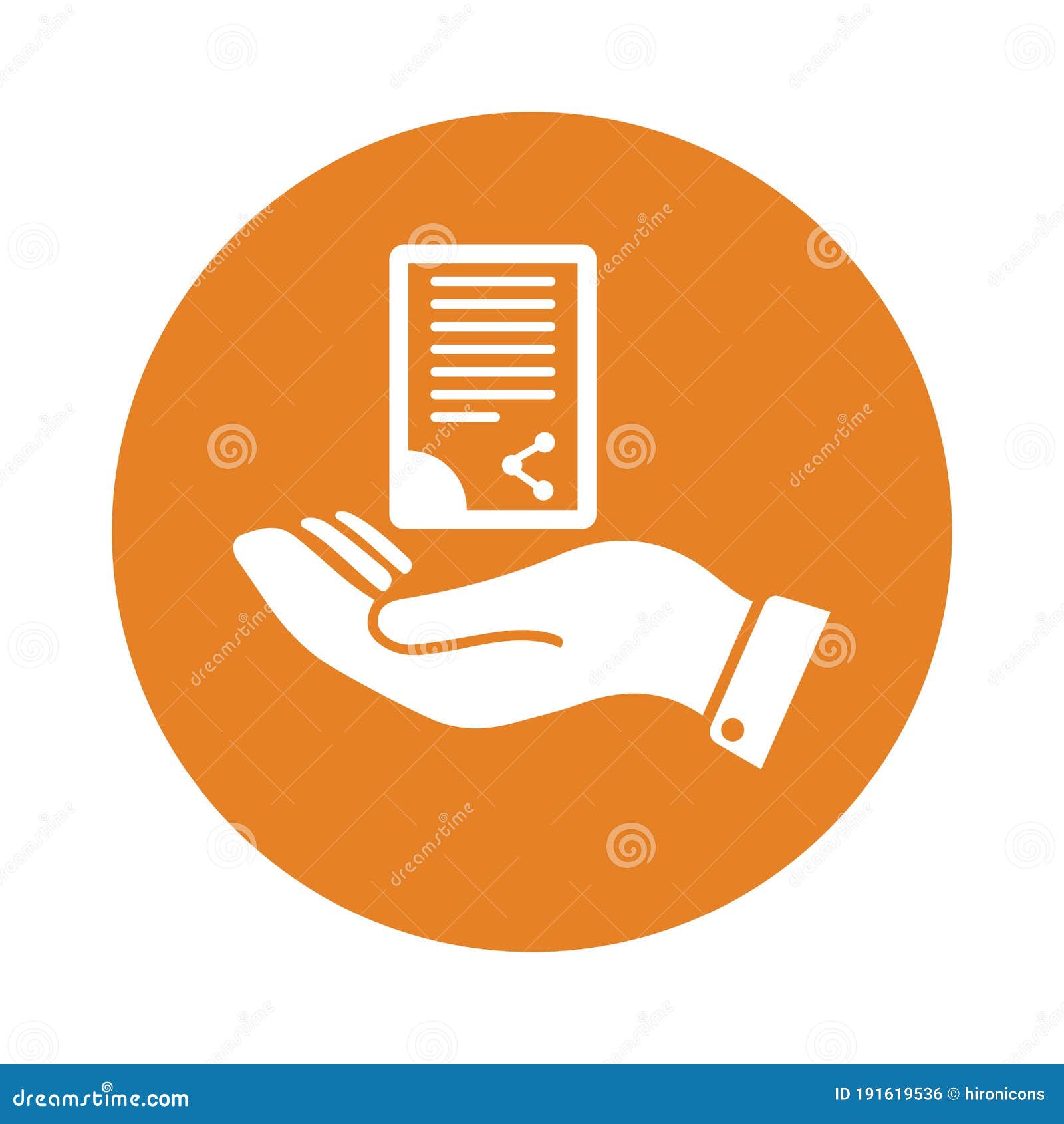 Document Handover Process Icon Cartoon Vector | CartoonDealer.com ...