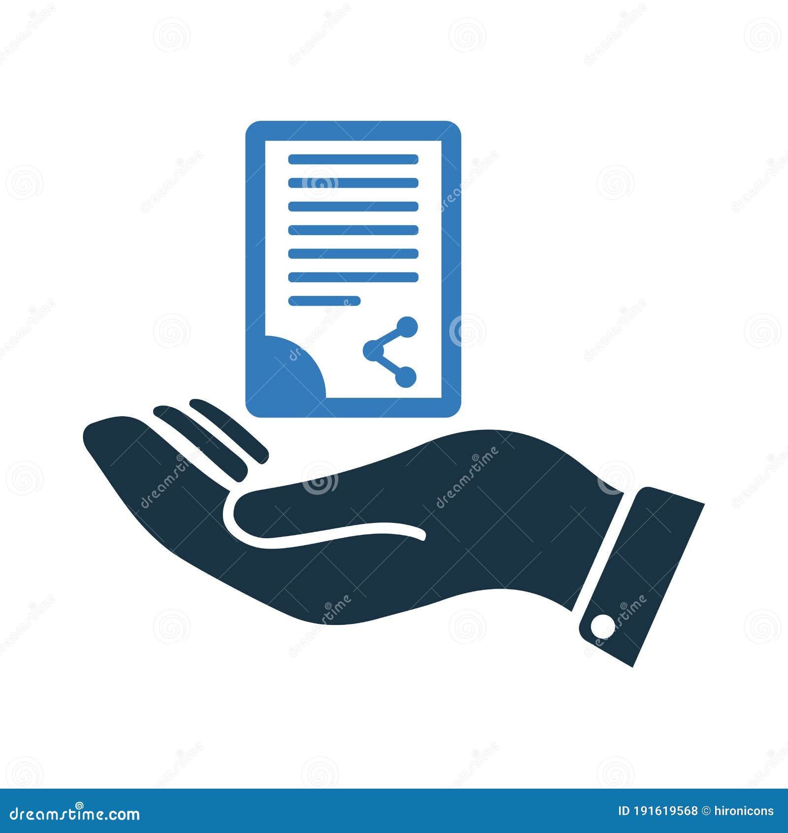 Document Handover Icon Vector Illustration | CartoonDealer.com #350116992
