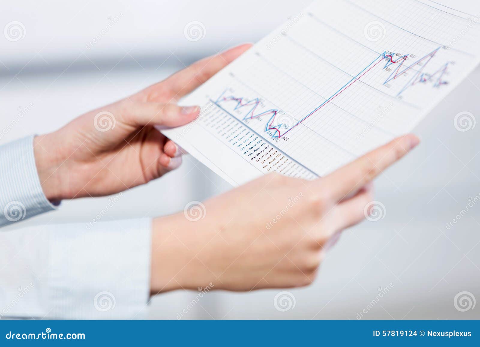 Document in hands stock photo. Image of graph, learning - 57819124