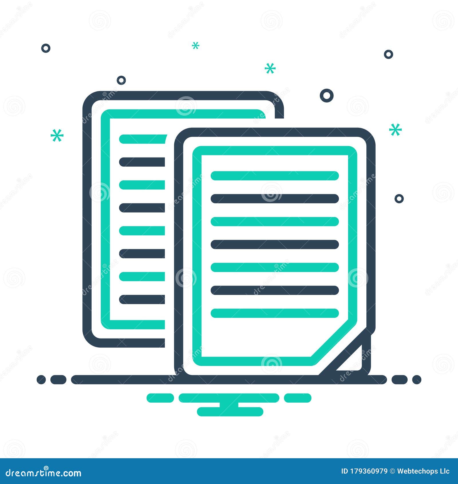 Mix Icon for Document, Archive and Script Stock Vector - Illustration ...