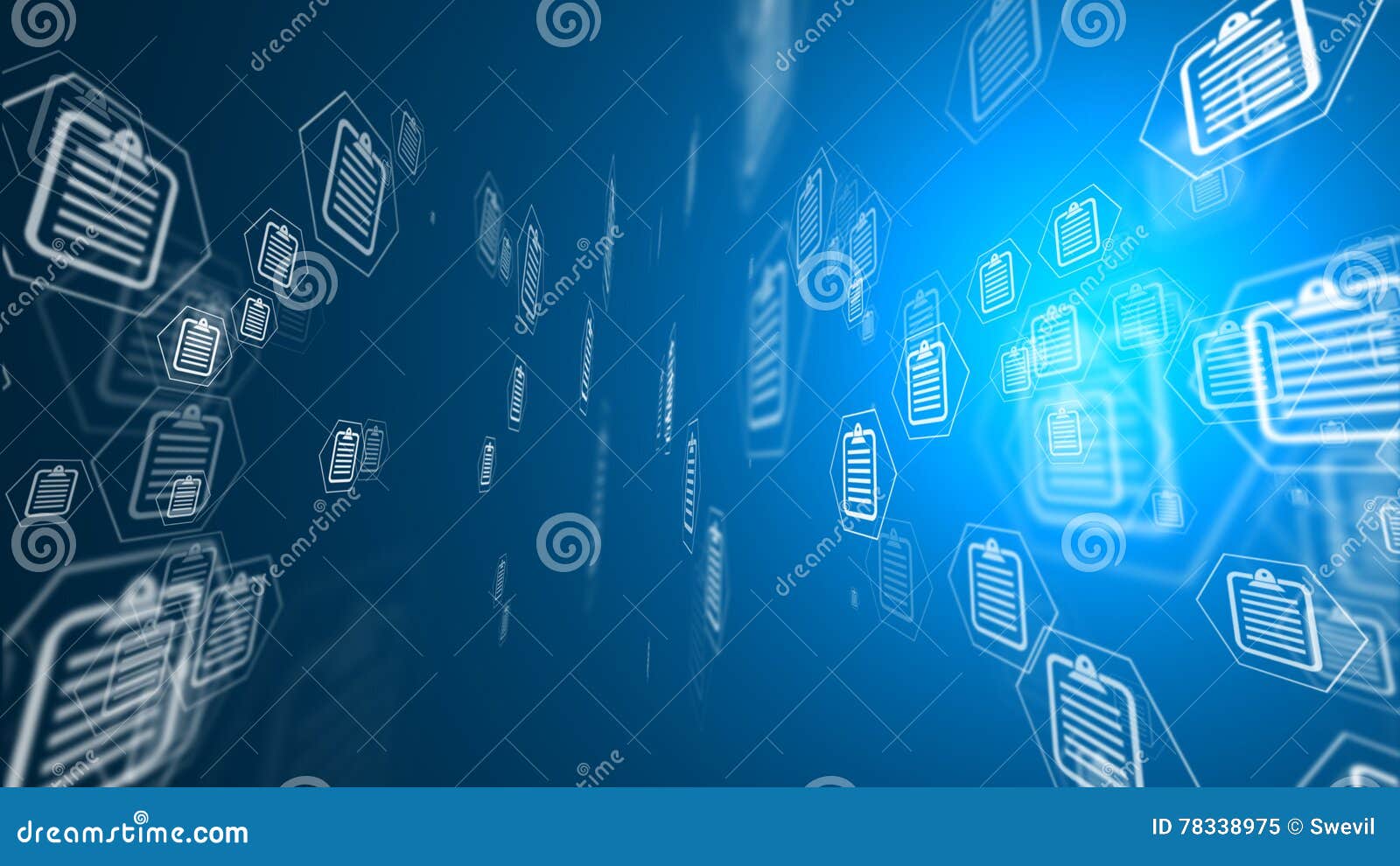 Document Icon. Background from a Variety of Documents Stock ...