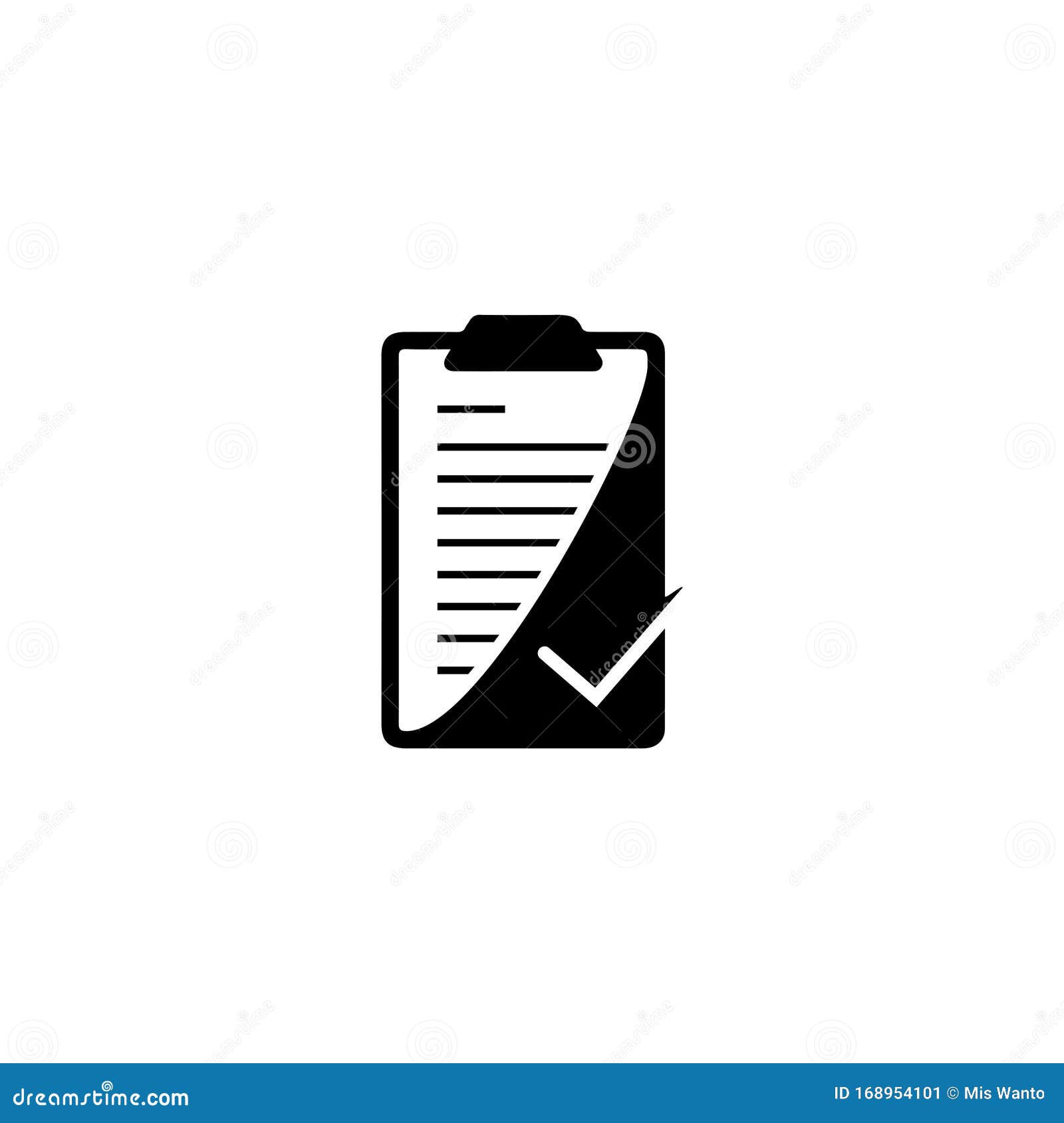 Document Icon with Check and Cross Symbol Vector Illustration Stock ...