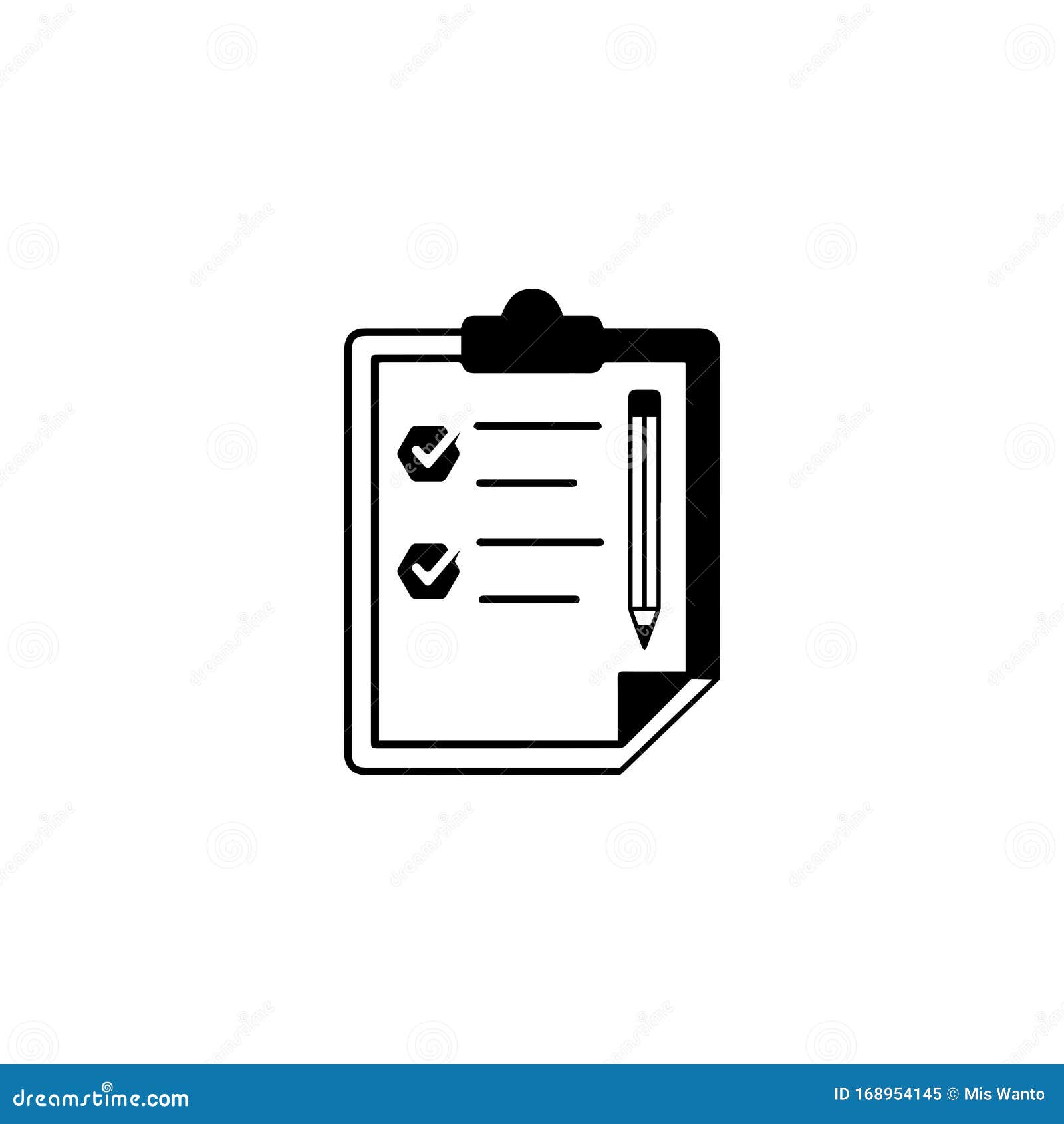 Document Icon with Check and Cross Symbol Vector Illustration Stock ...