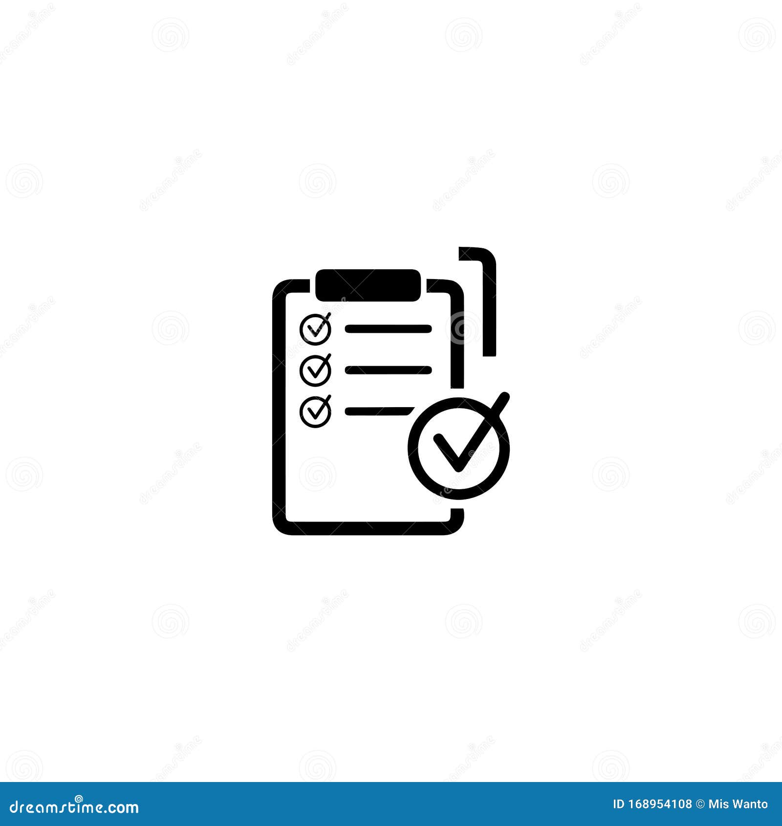 Document Icon with Check and Cross Symbol Vector Illustration Stock ...