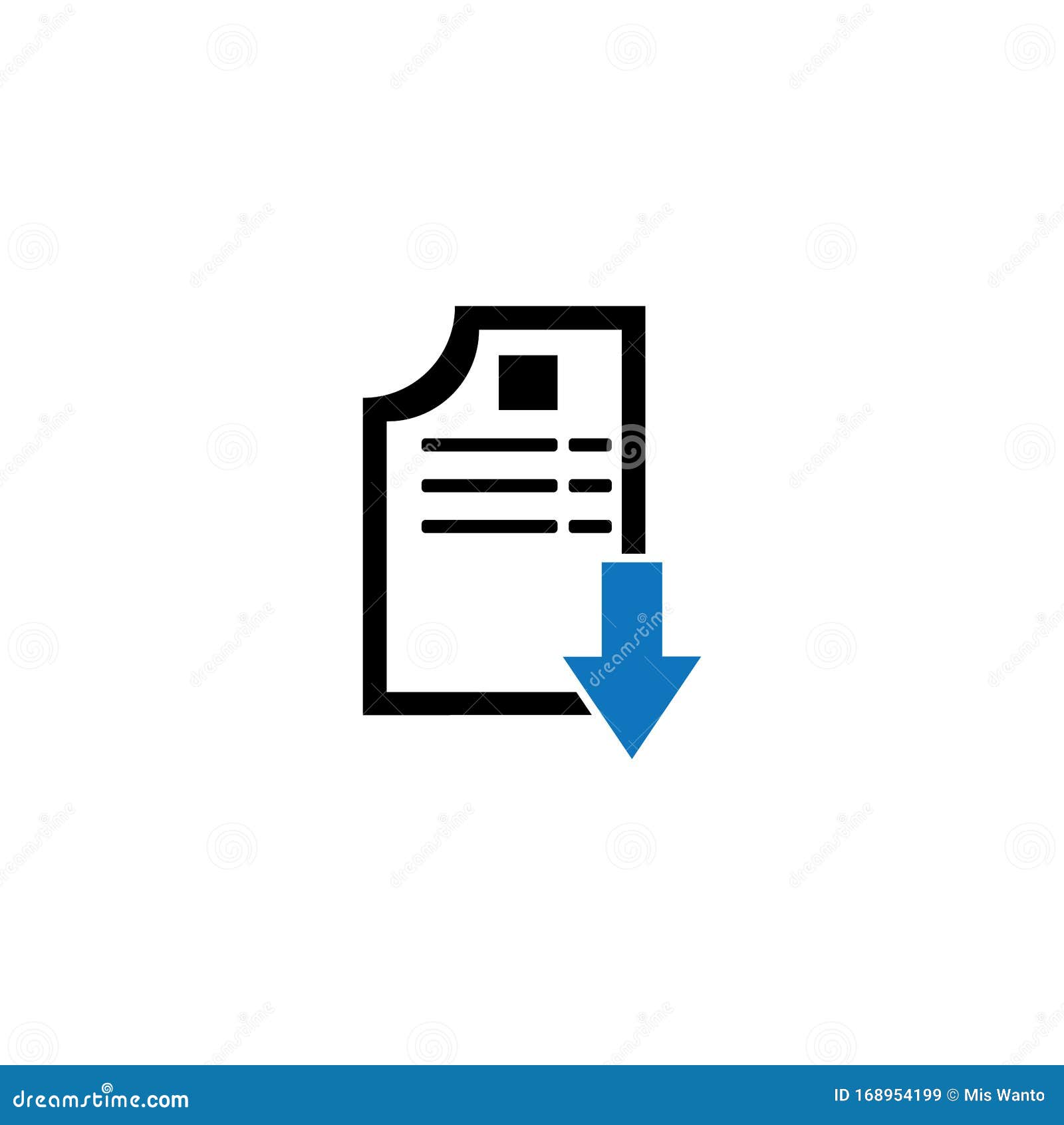 Document Icon with Check and Cross Symbol Vector Illustration Stock ...
