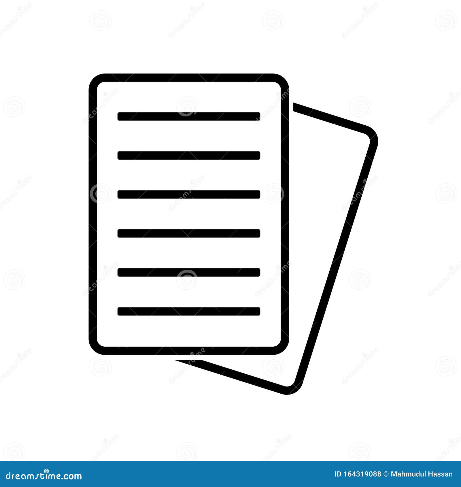 Document Icon, Flat Illustration of File Copy, Vector Icon, Document ... Document Icon, Flat Illustration of File Copy, Vector Icon, Document ...