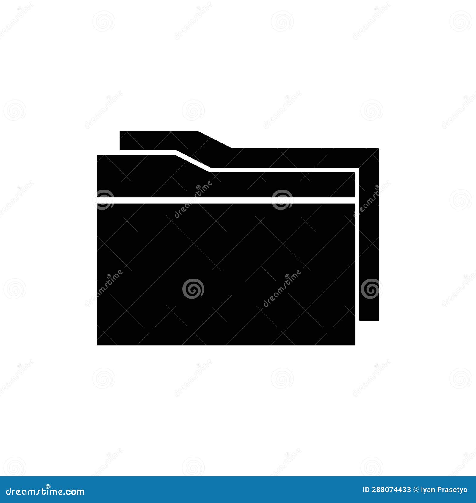 Document Icon Isolated on White Background. Folder Symbol Modern ...