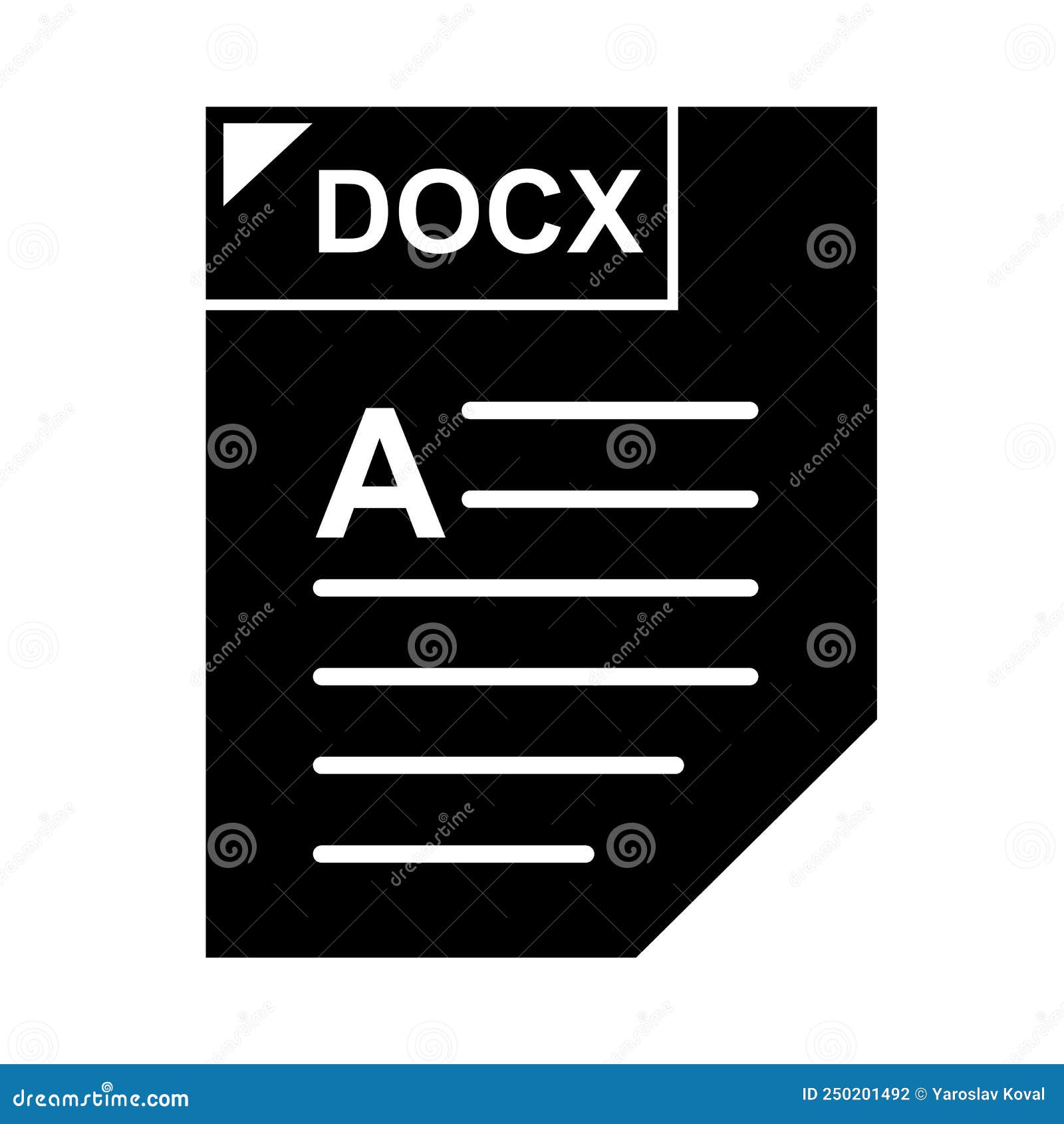 Document Icon Logo Simple Style Vector Illustration Stock Vector ...