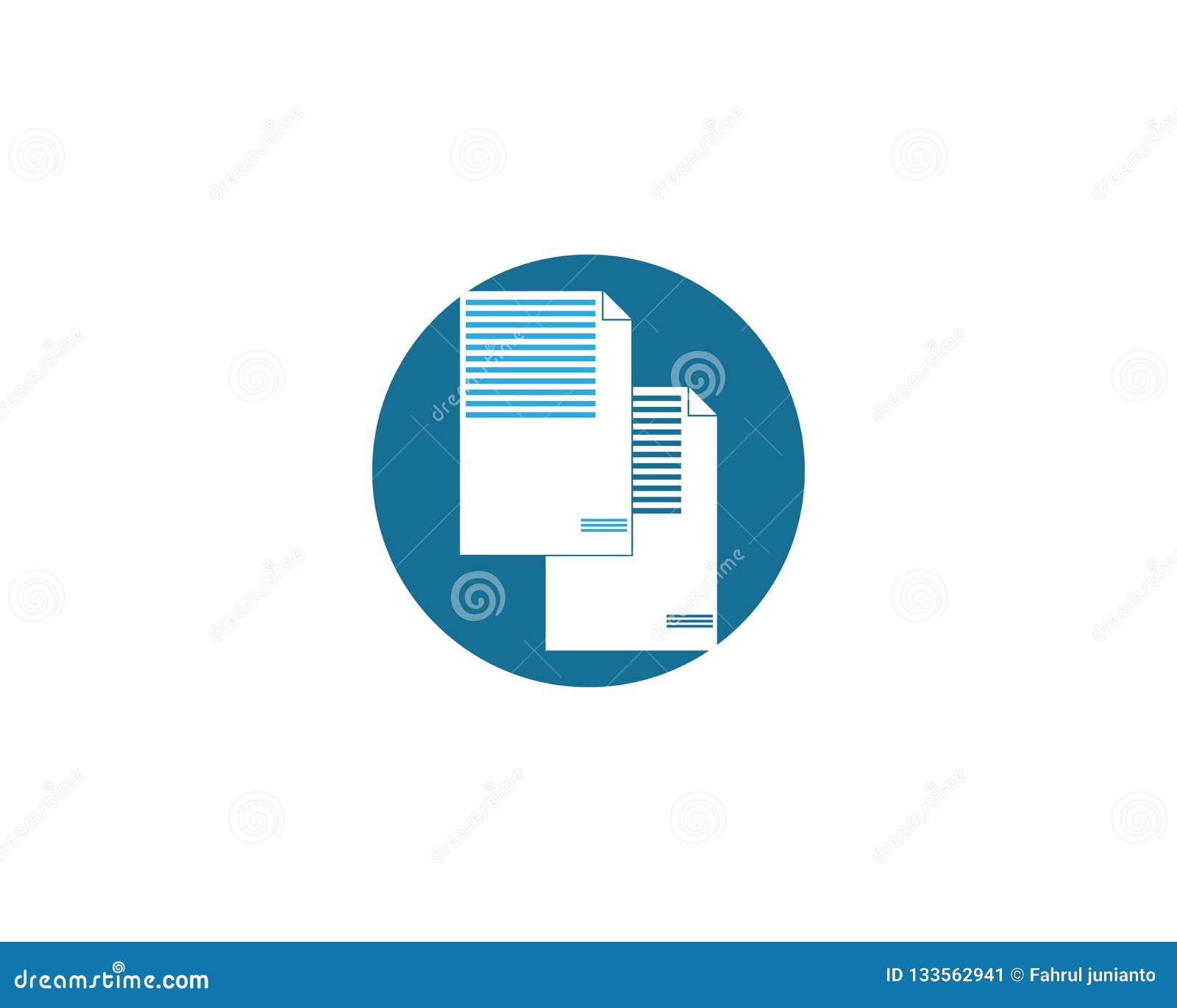 Document Icon Logo Template Stock Vector - Illustration of logotype ...