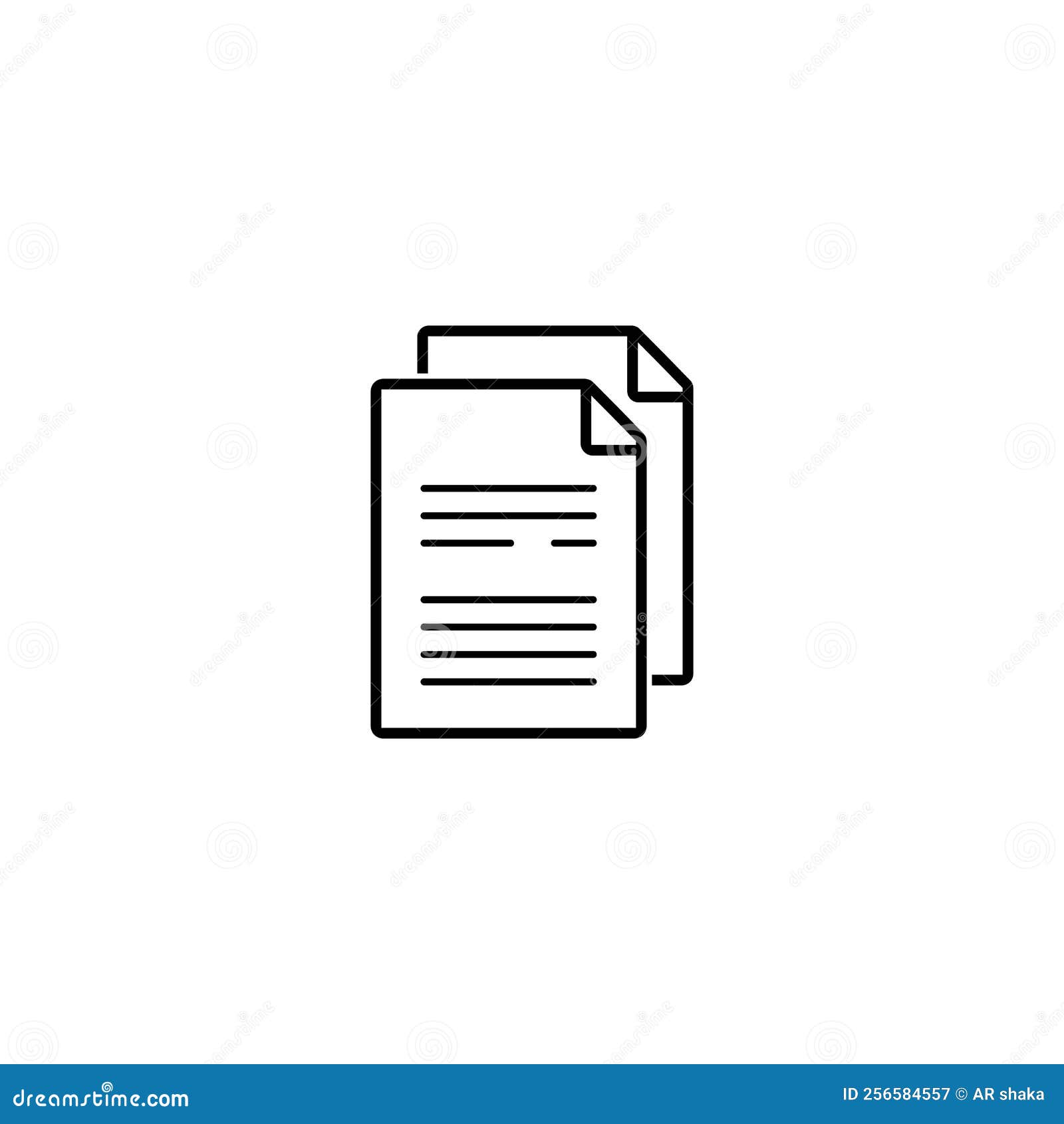 Document Icon Logo Vector Design Stock Vector - Illustration of note ...