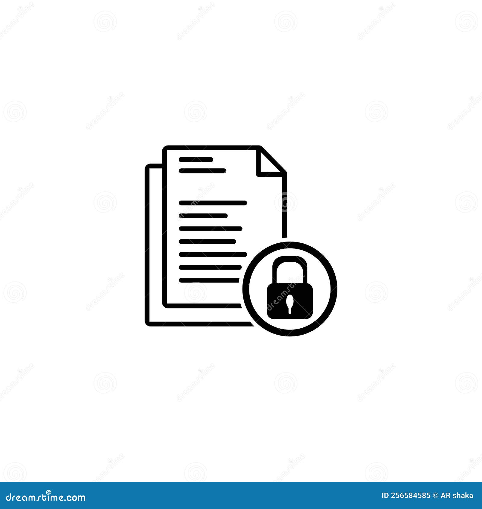 Document Icon Logo Vector Design Stock Vector - Illustration of white ...