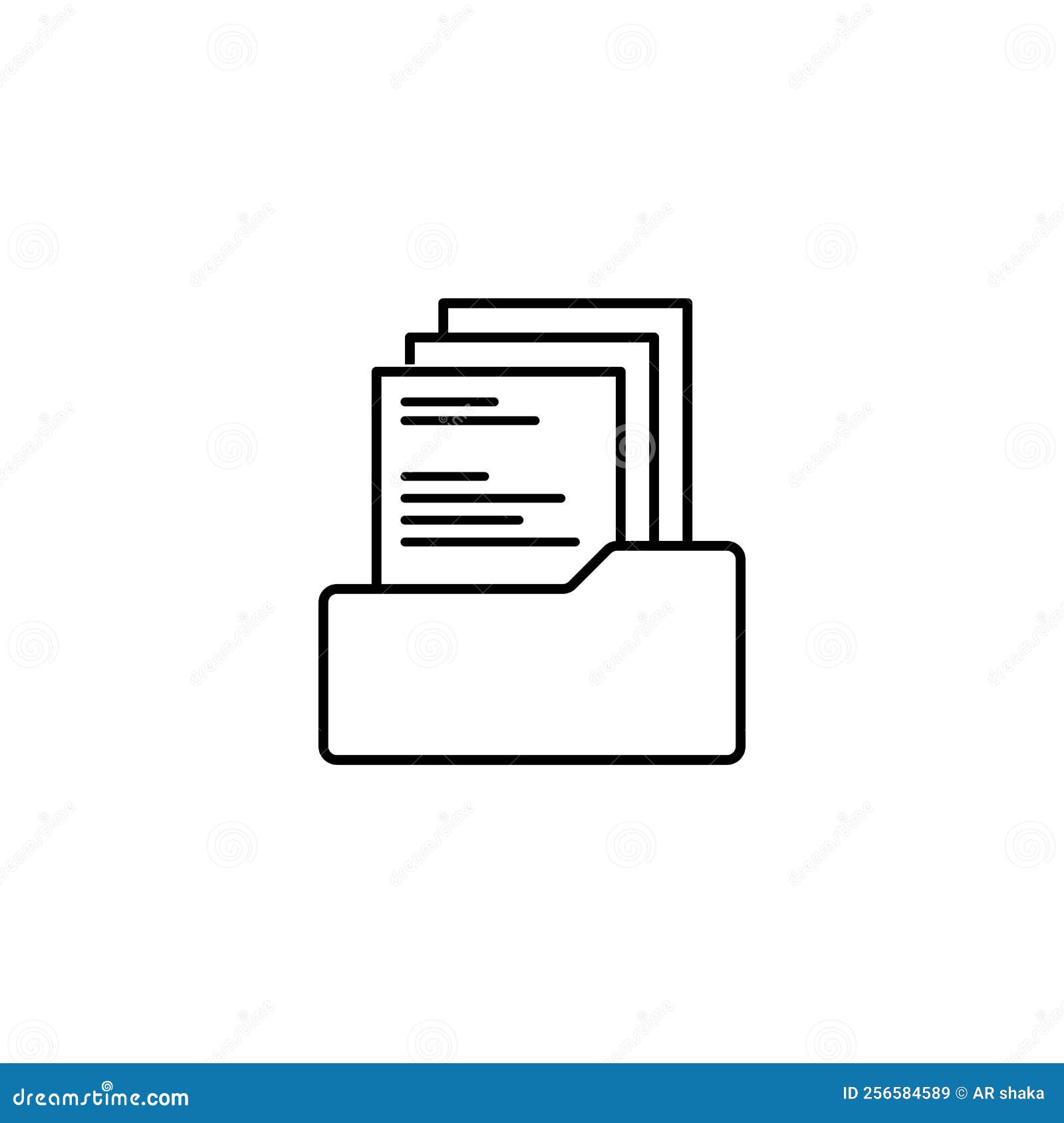 Document Icon Logo Vector Design Stock Vector - Illustration of ...