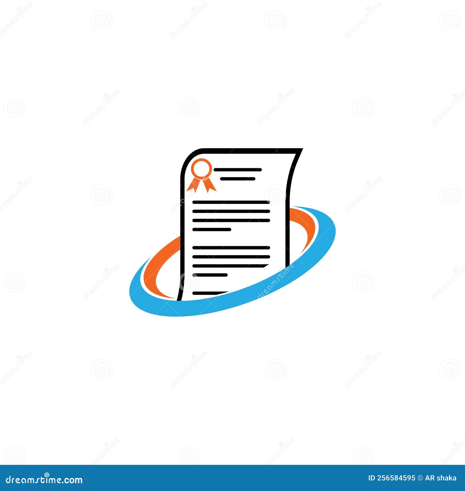 Document Icon Logo Vector Design Stock Vector - Illustration of ...
