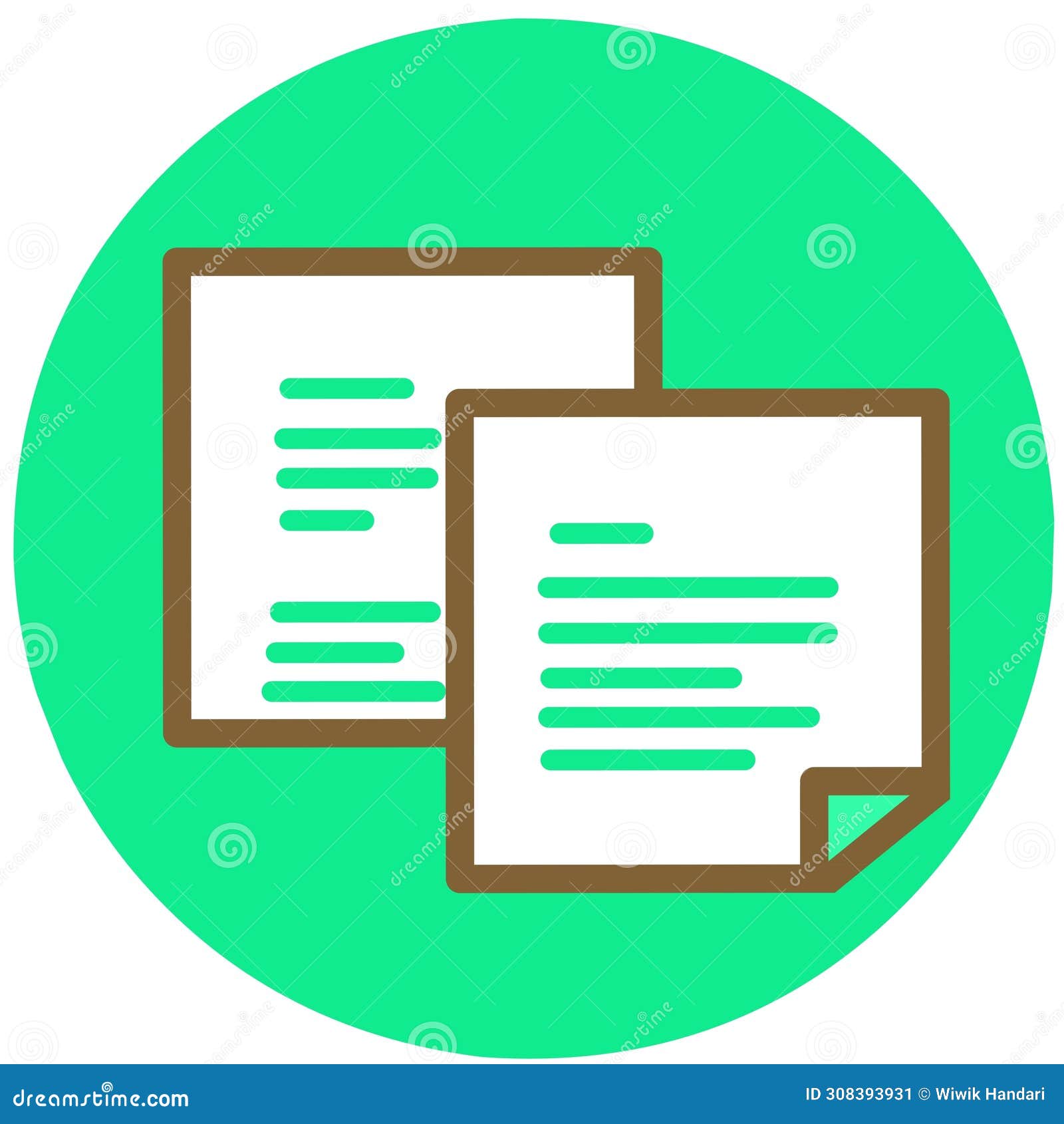 Document Icon. Trendy Document Logo Concept on White Background Stock ...