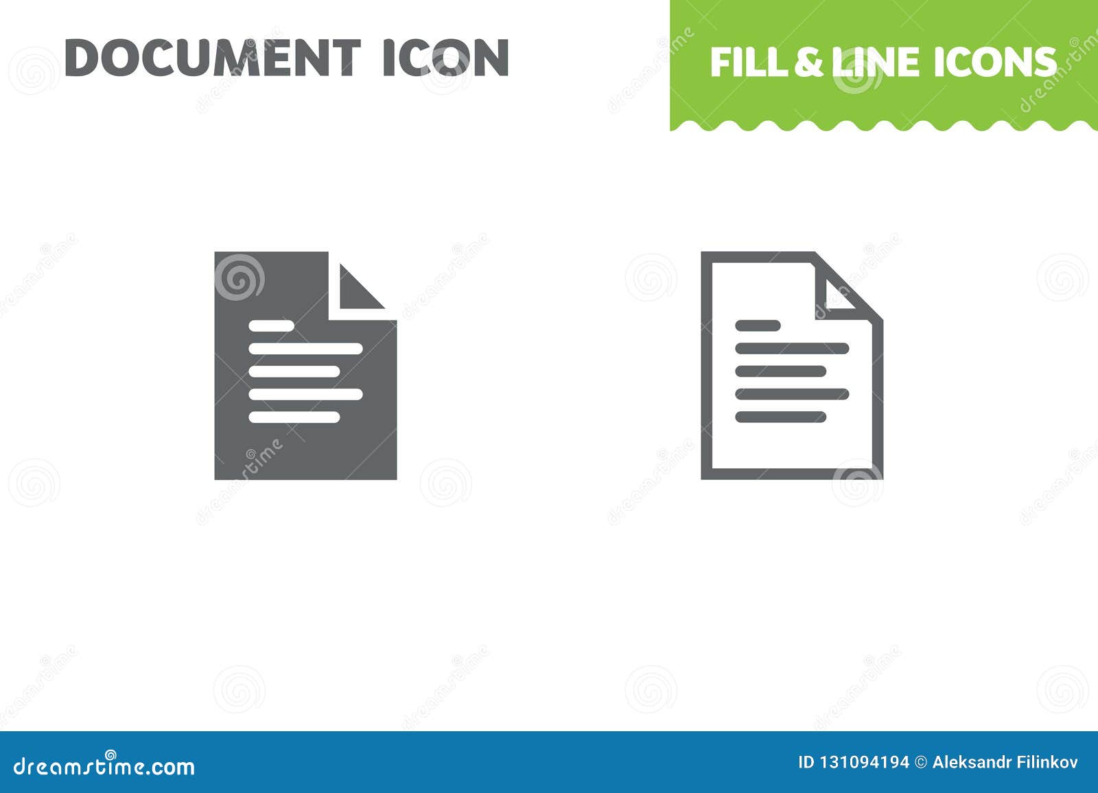Document icon, vector. stock vector. Illustration of message - 131094194