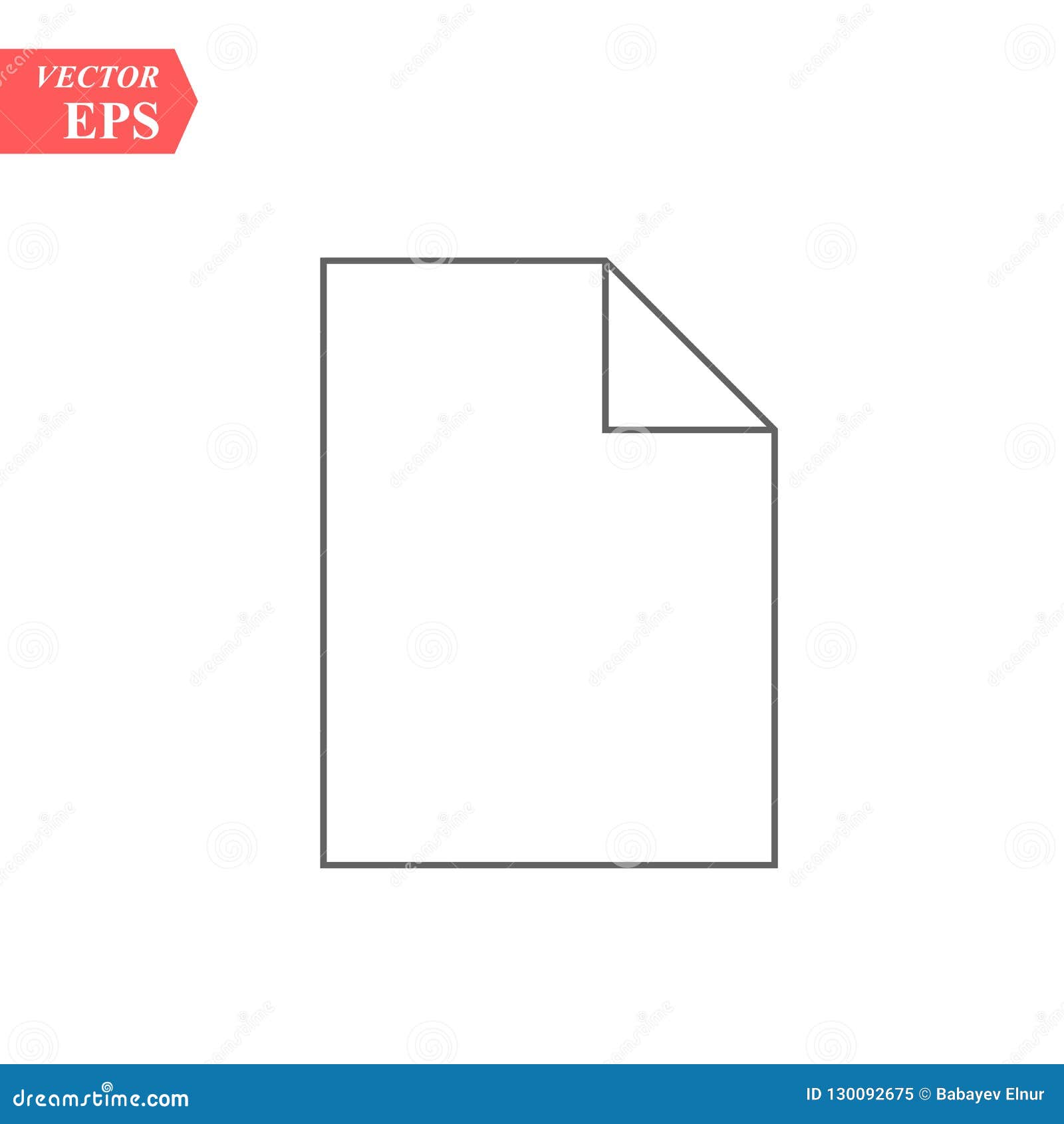Document Icon Vector Flat Illustration. Isolated Documents Symbol ...