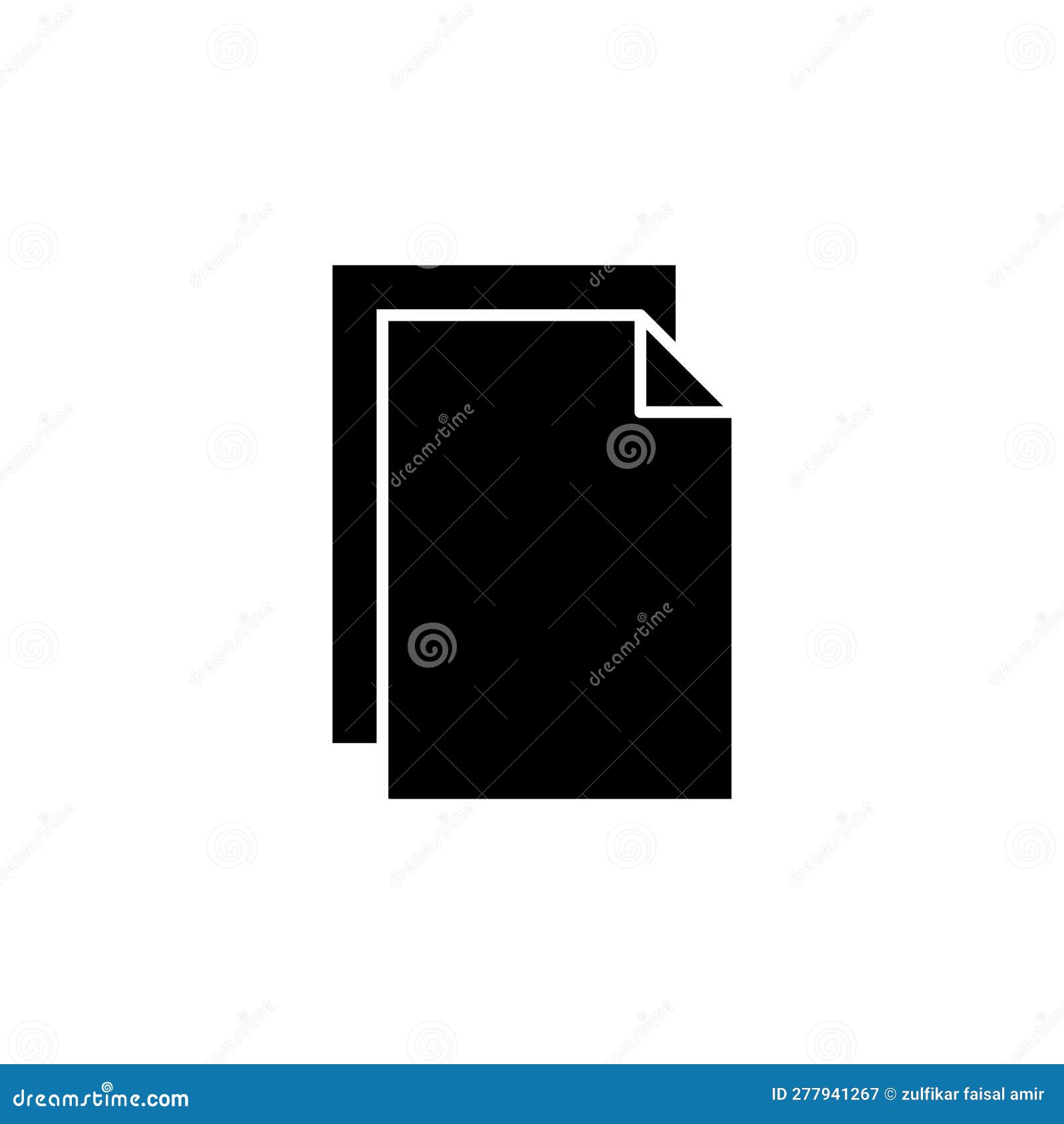 Document Icon . Paper Icon. File Icon Stock Illustration - Illustration ...