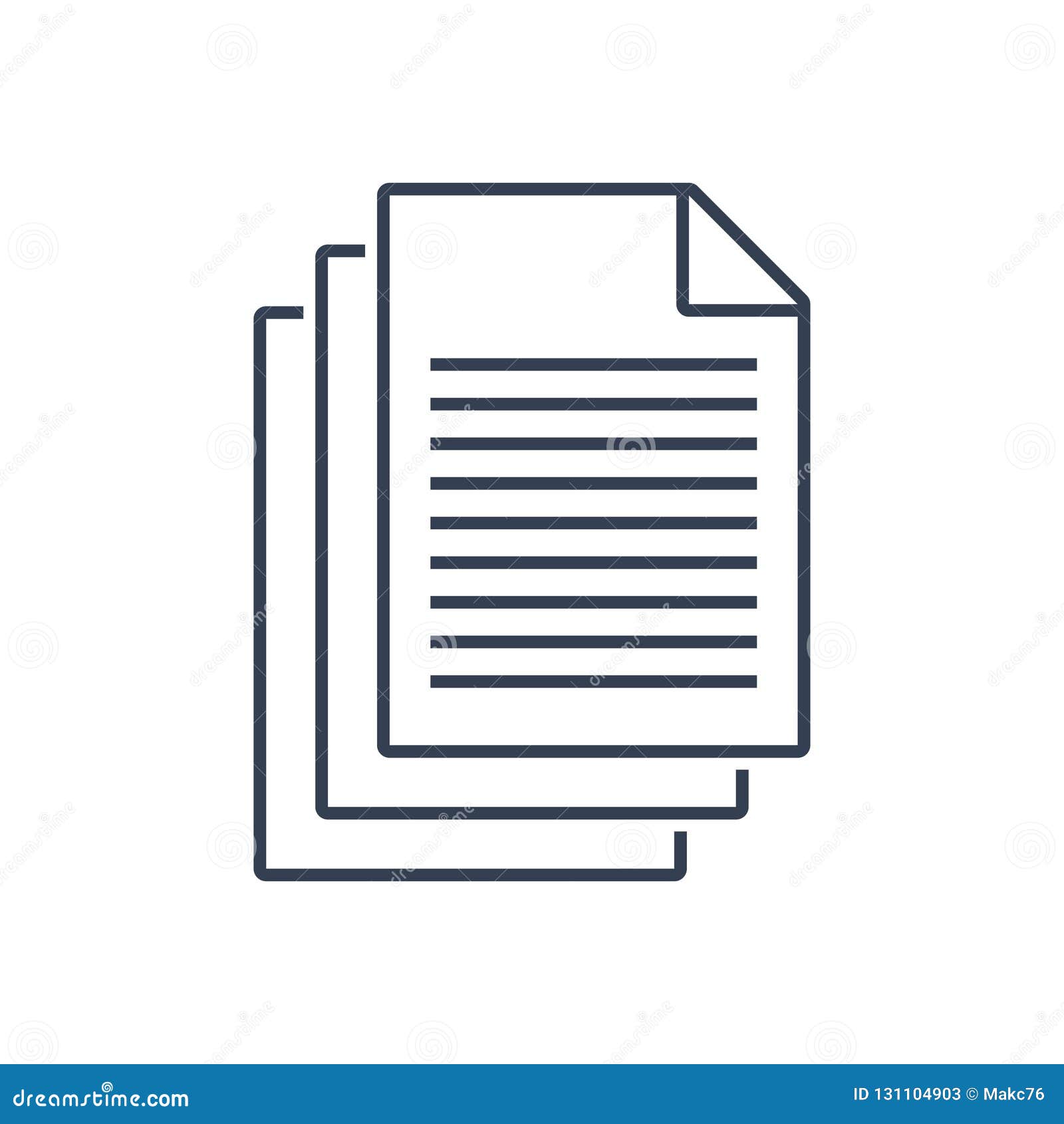 Stack Of Paper Icon Vector