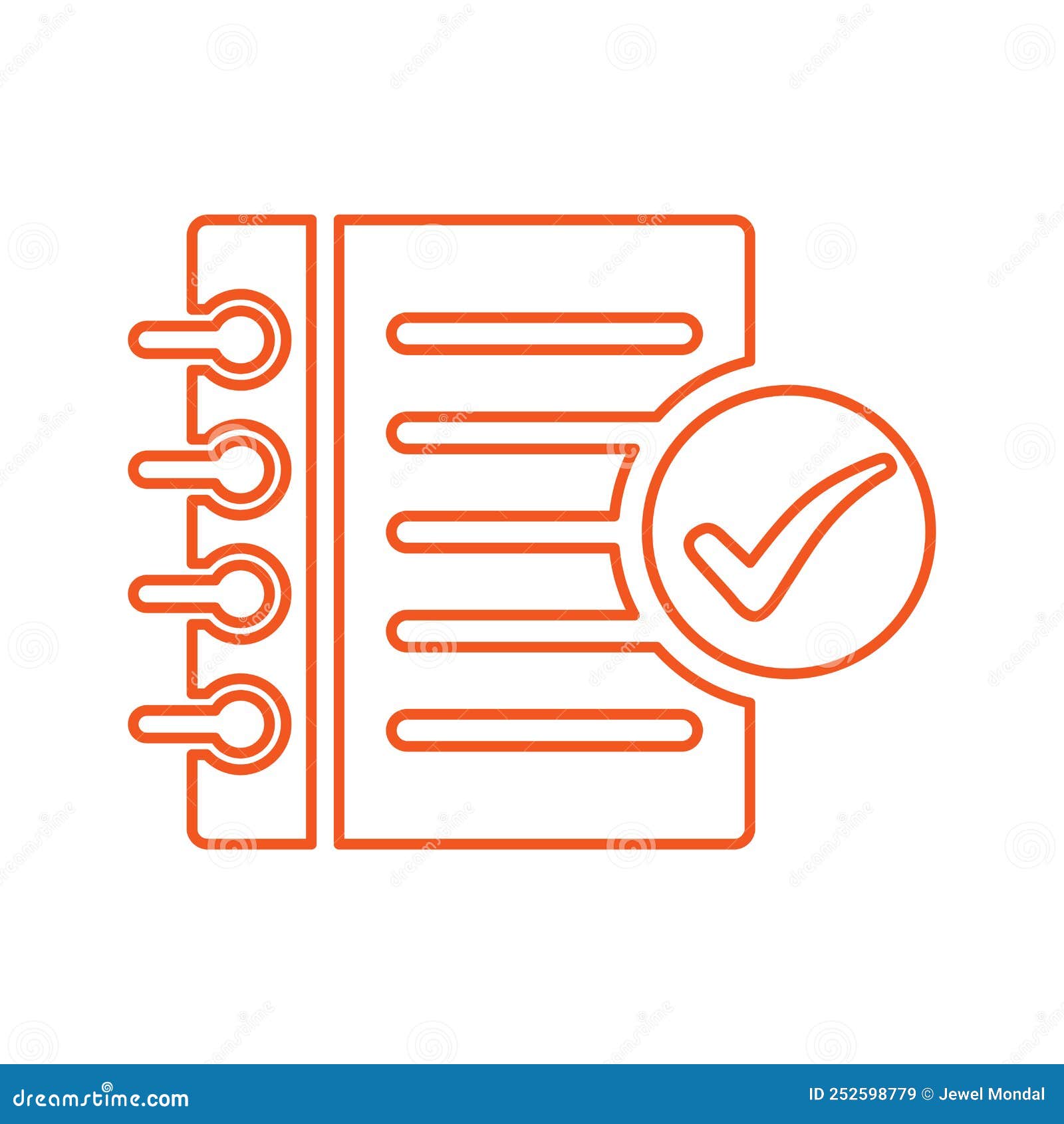 Document Outline Icon. Line Vector Design Stock Illustration ...