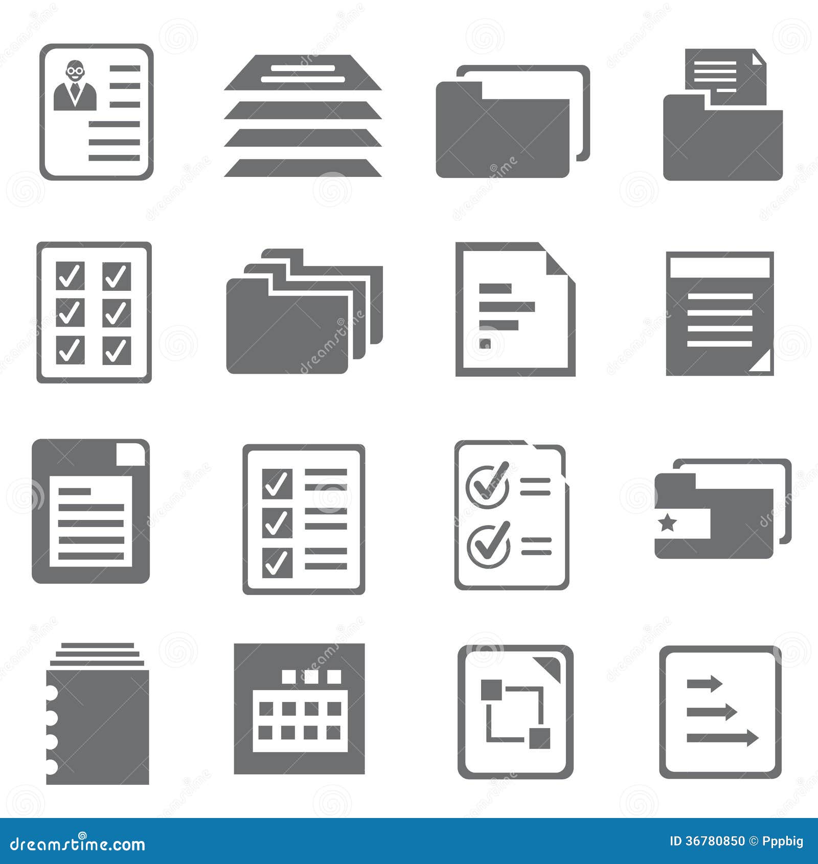 Document icons stock illustration. Illustration of hand - 36780850