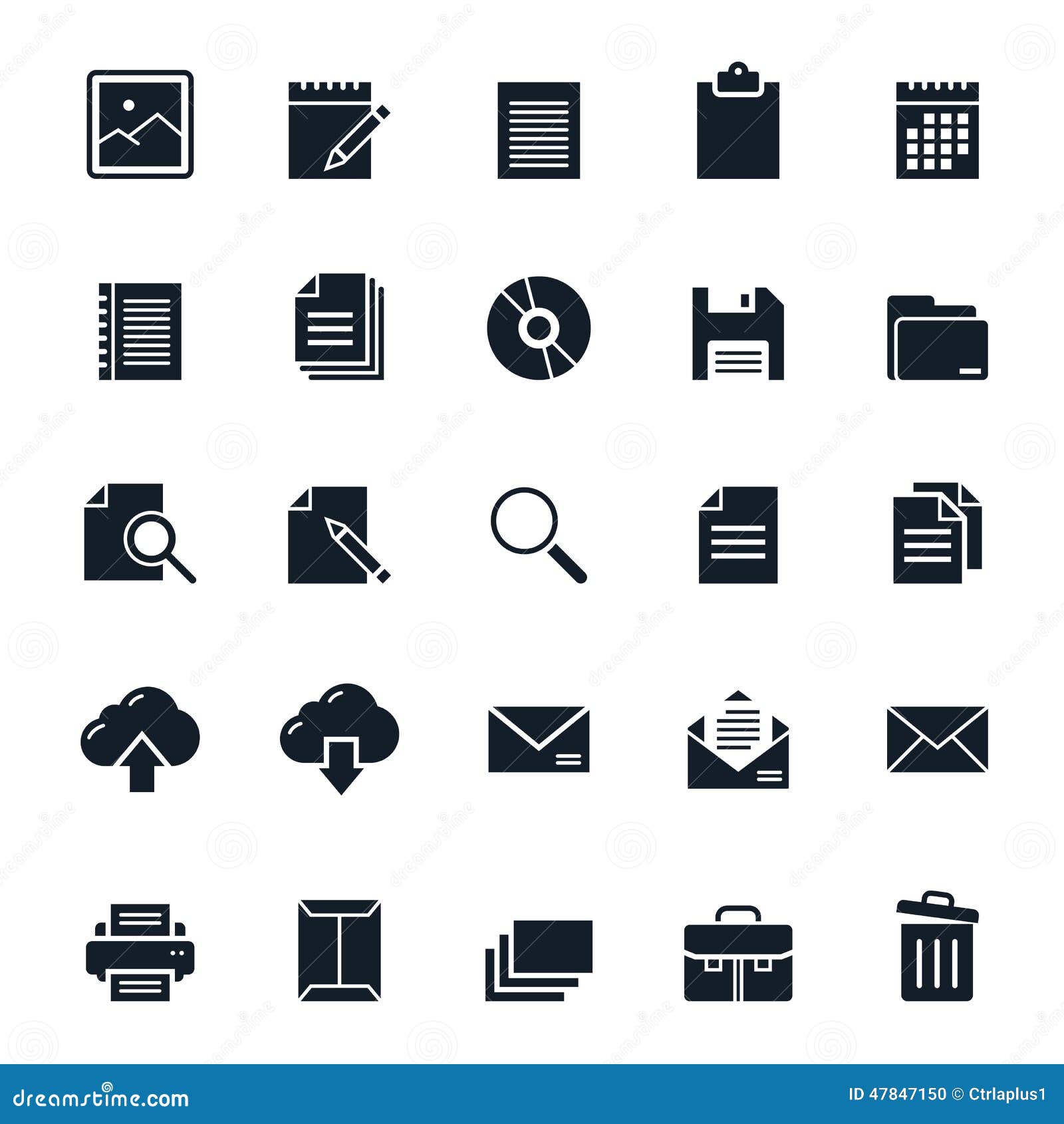 Document Icons. Electronic Documents Icons. Paper Icons Royalty-Free ...